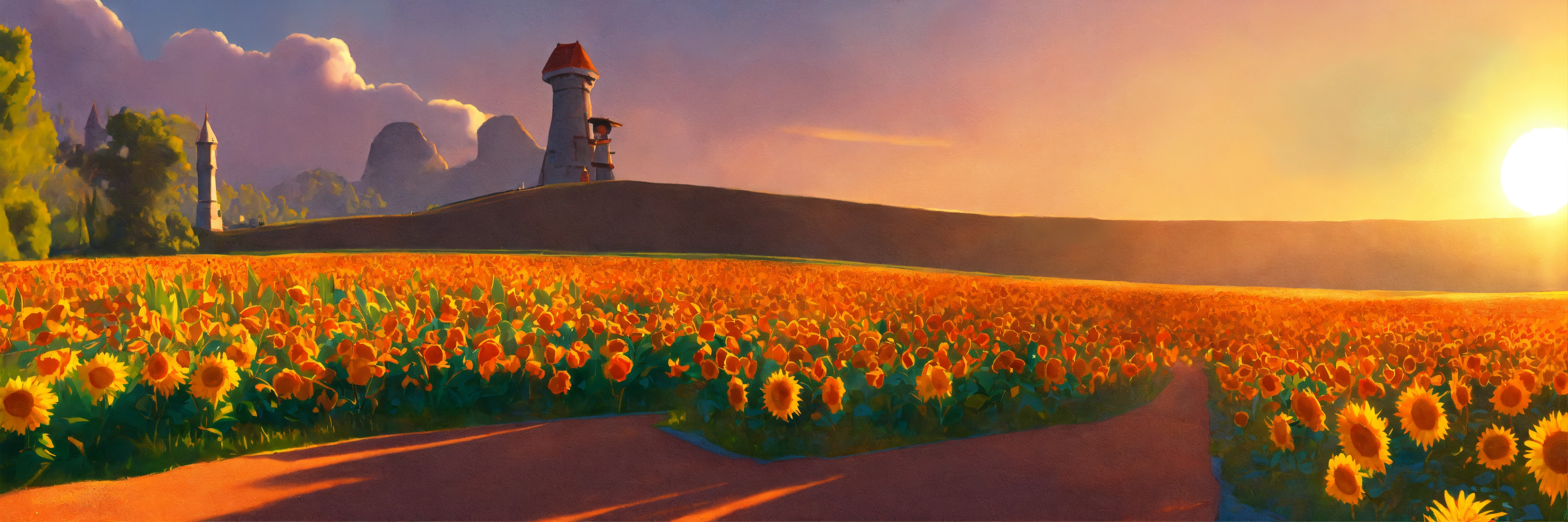 Lexica - The Sun, Pixar-style