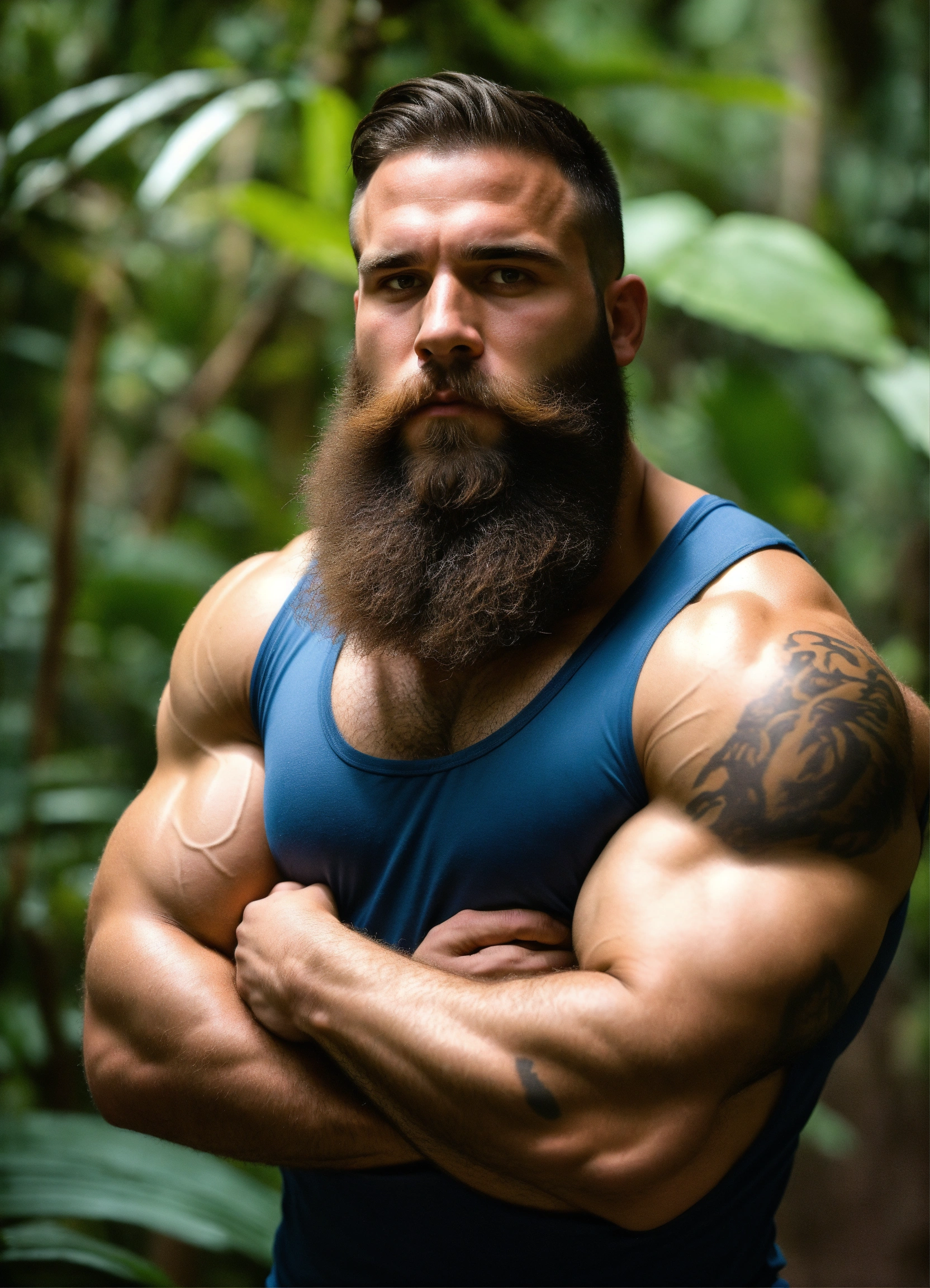 Lexica - 30-year-old man with big muscles, big bodybuilder, American ...