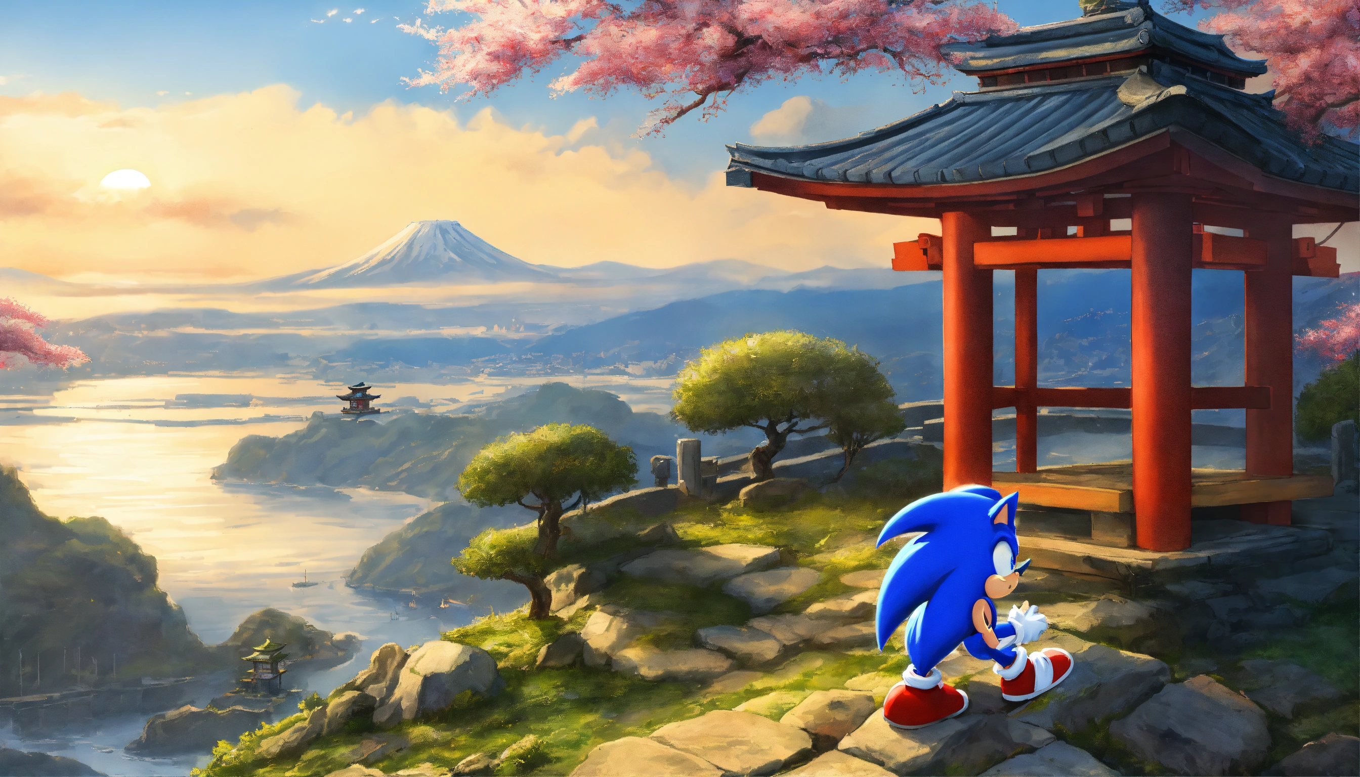 Lexica - Masterpiece, best quality, Sonic the Hedgehog wearing robes ...