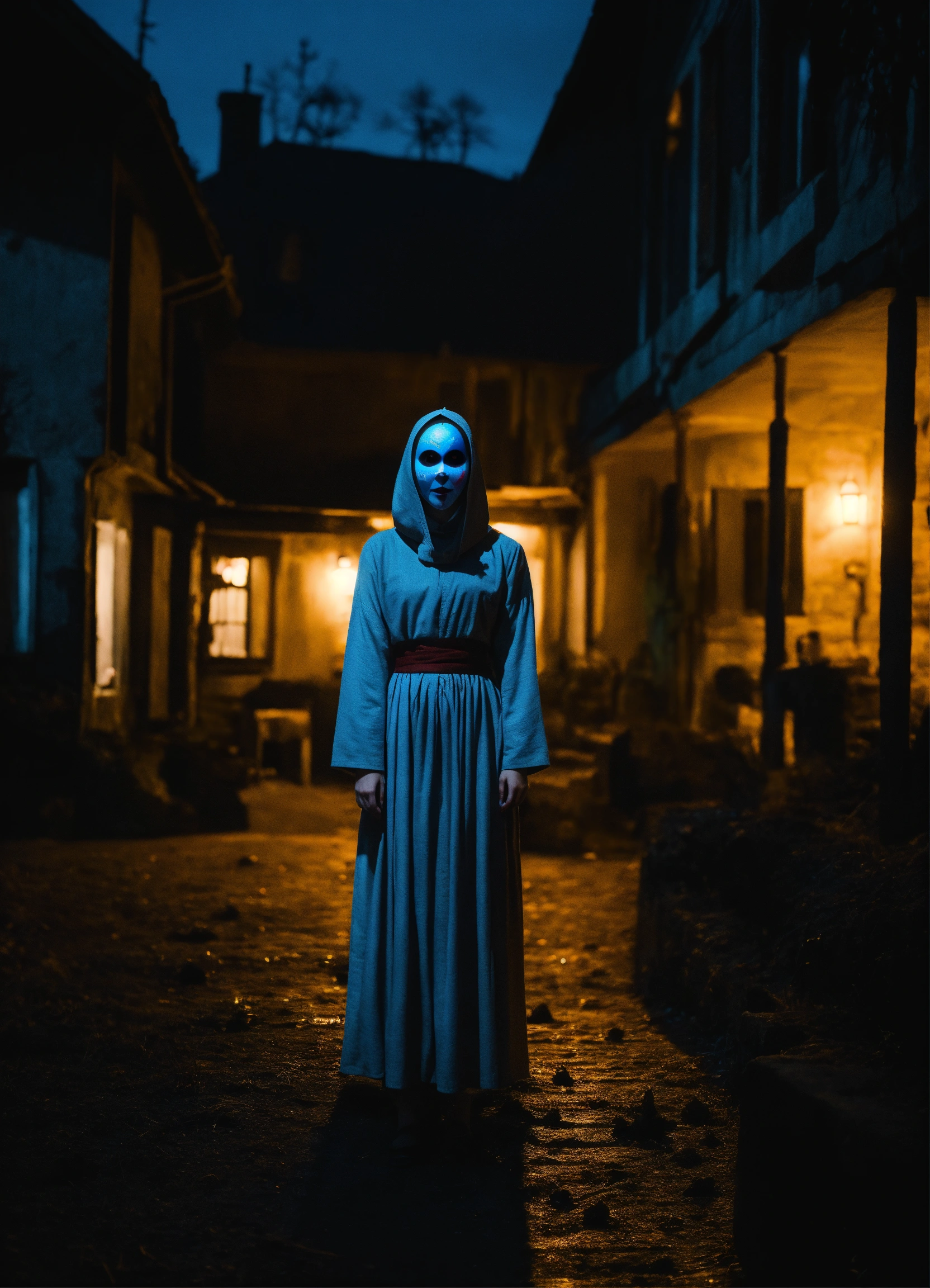 Lexica - Very cute, realistic valak whit many eyes standing in ...