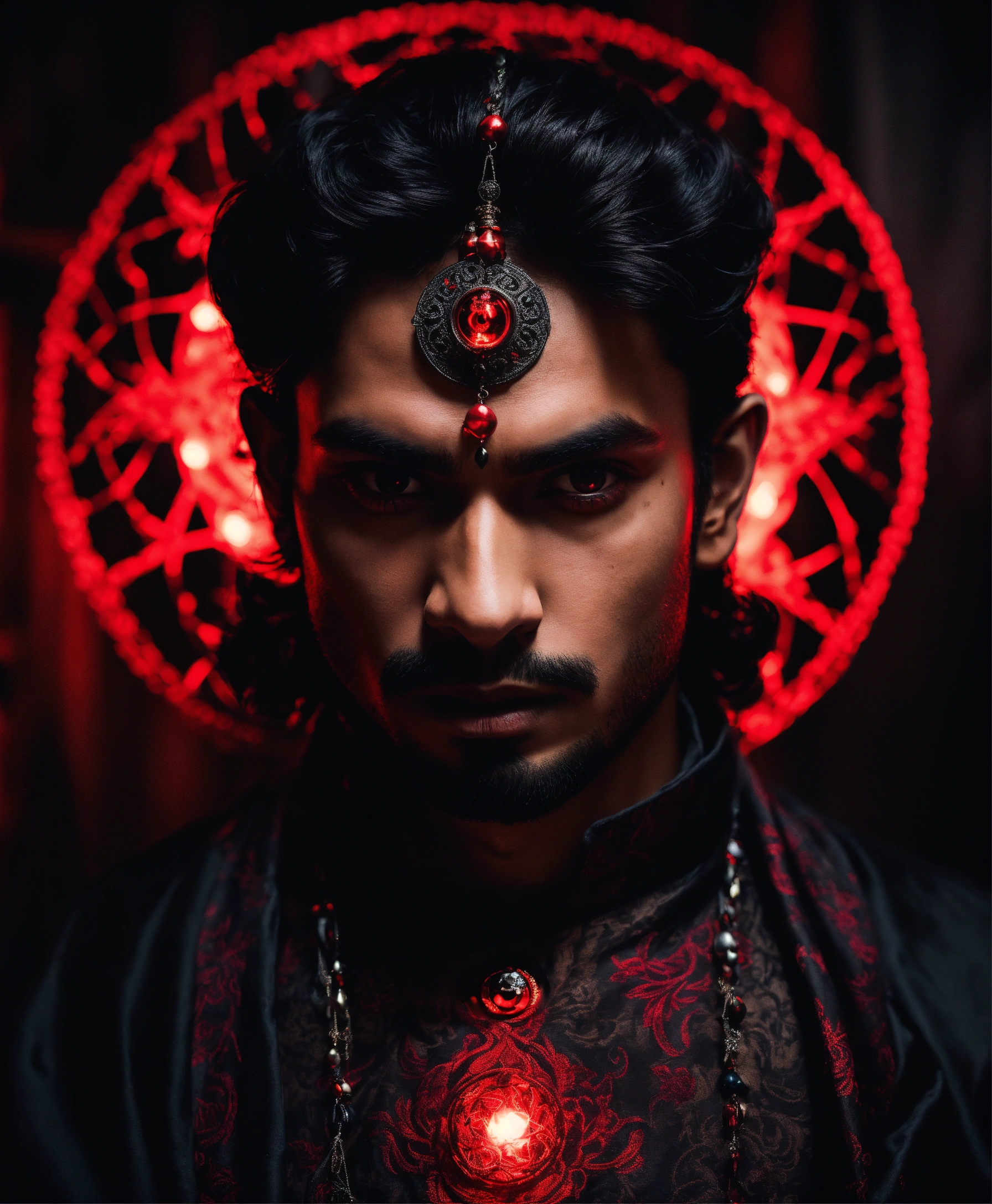 Lexica - Dark, mysterious and dramatic headshot of a young handsome ...