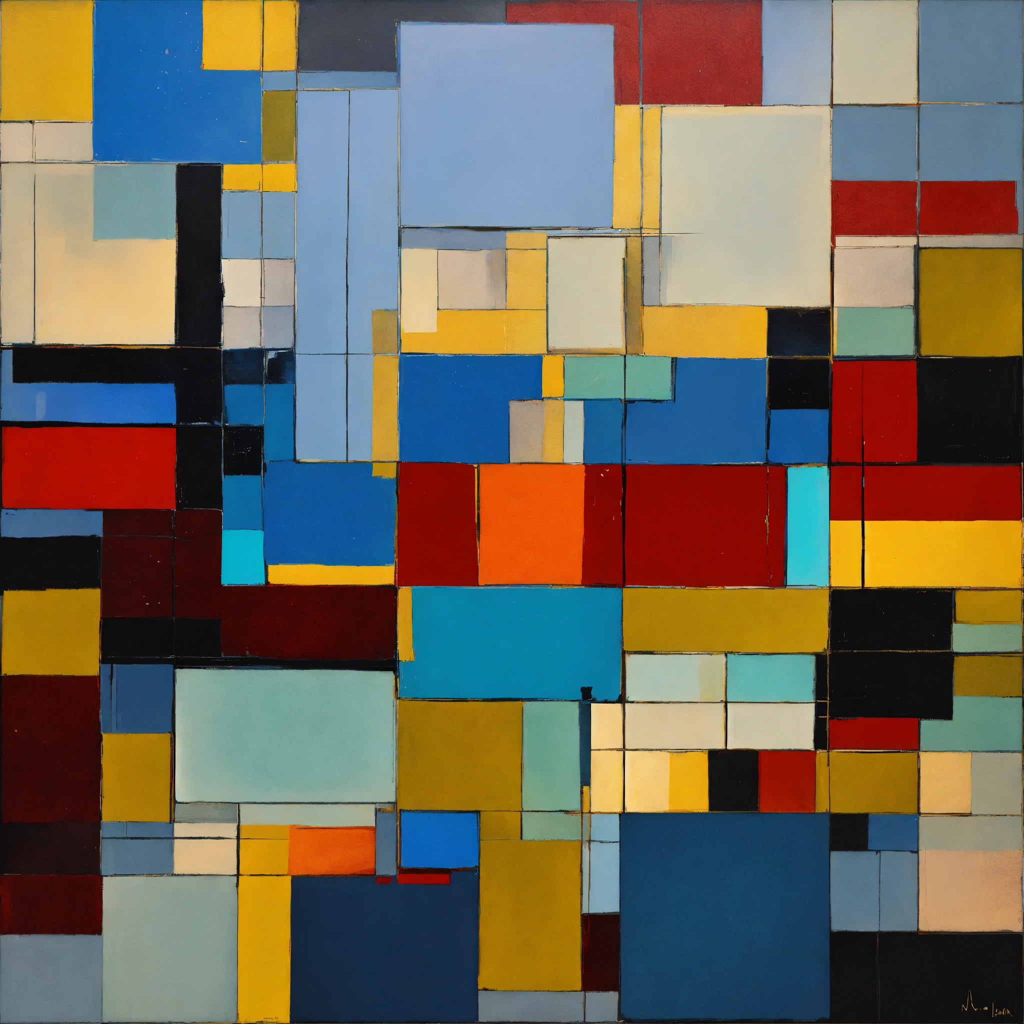 Lexica - Miro art, recursive art, oil painting, recursive art ...