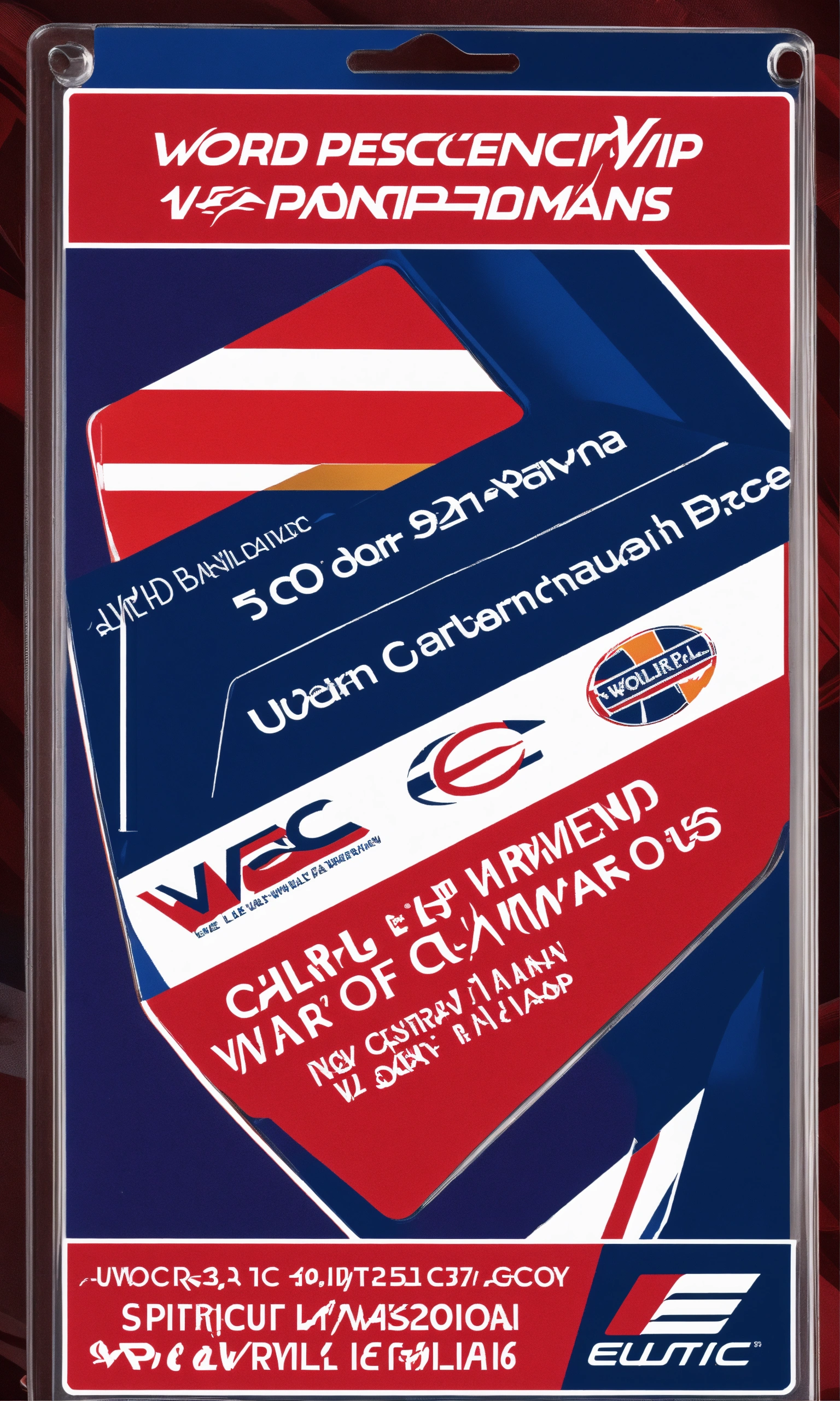 Lexica - WEC World endurance championship card VIP ID pass, red white ...