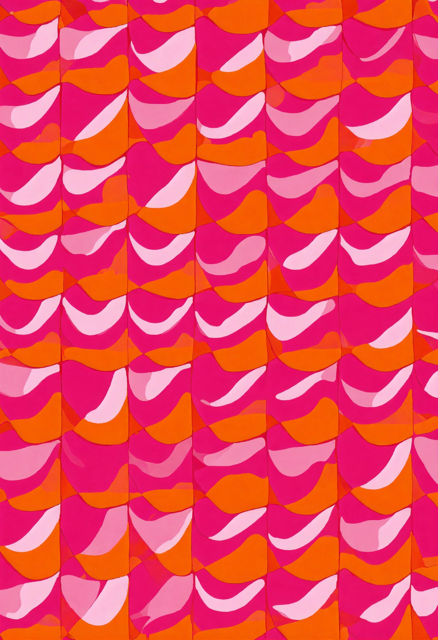 Lexica - Pink and orange checkered flag geometric pattern, melting ...
