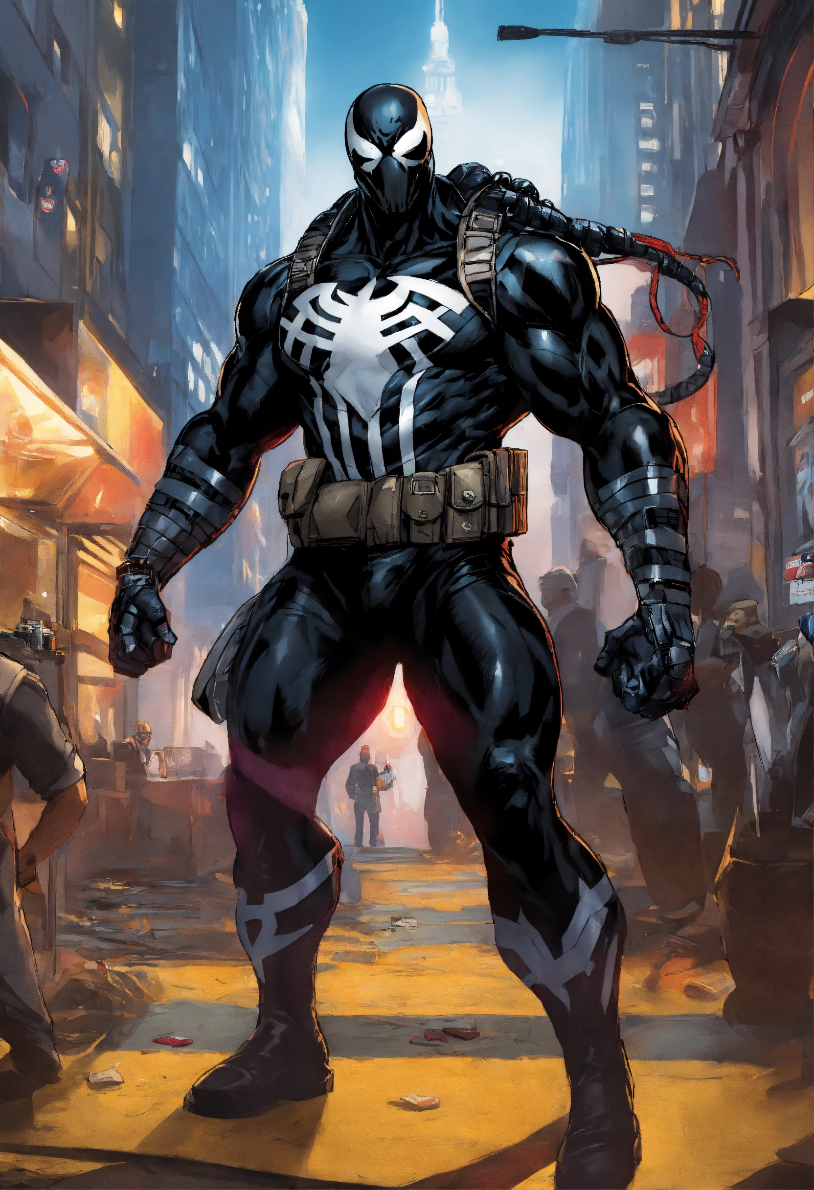 Lexica - Marvel agent venom with card game borders