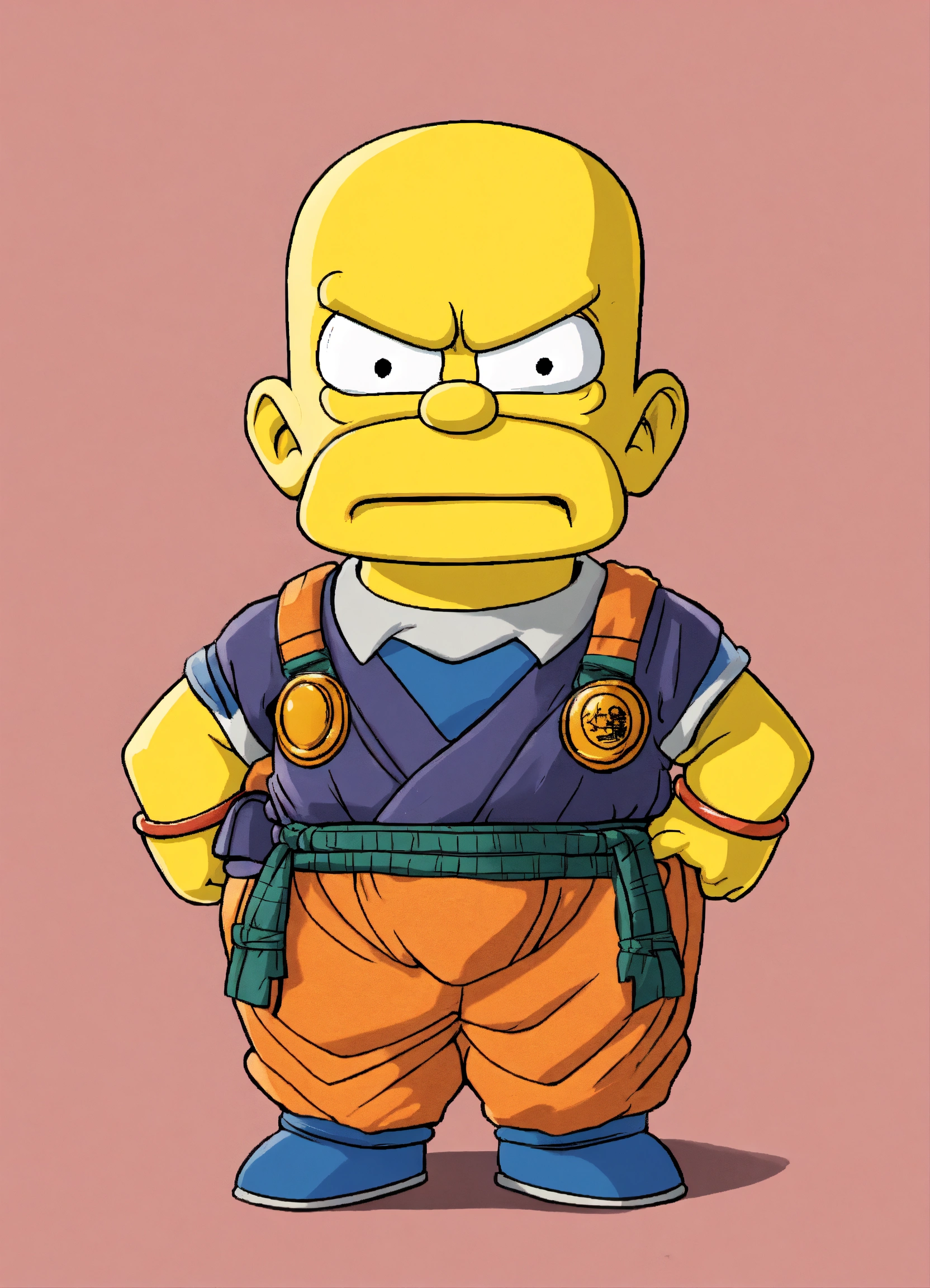 Lexica - Oolong from Dragon Ball Z as style of The Simpsons