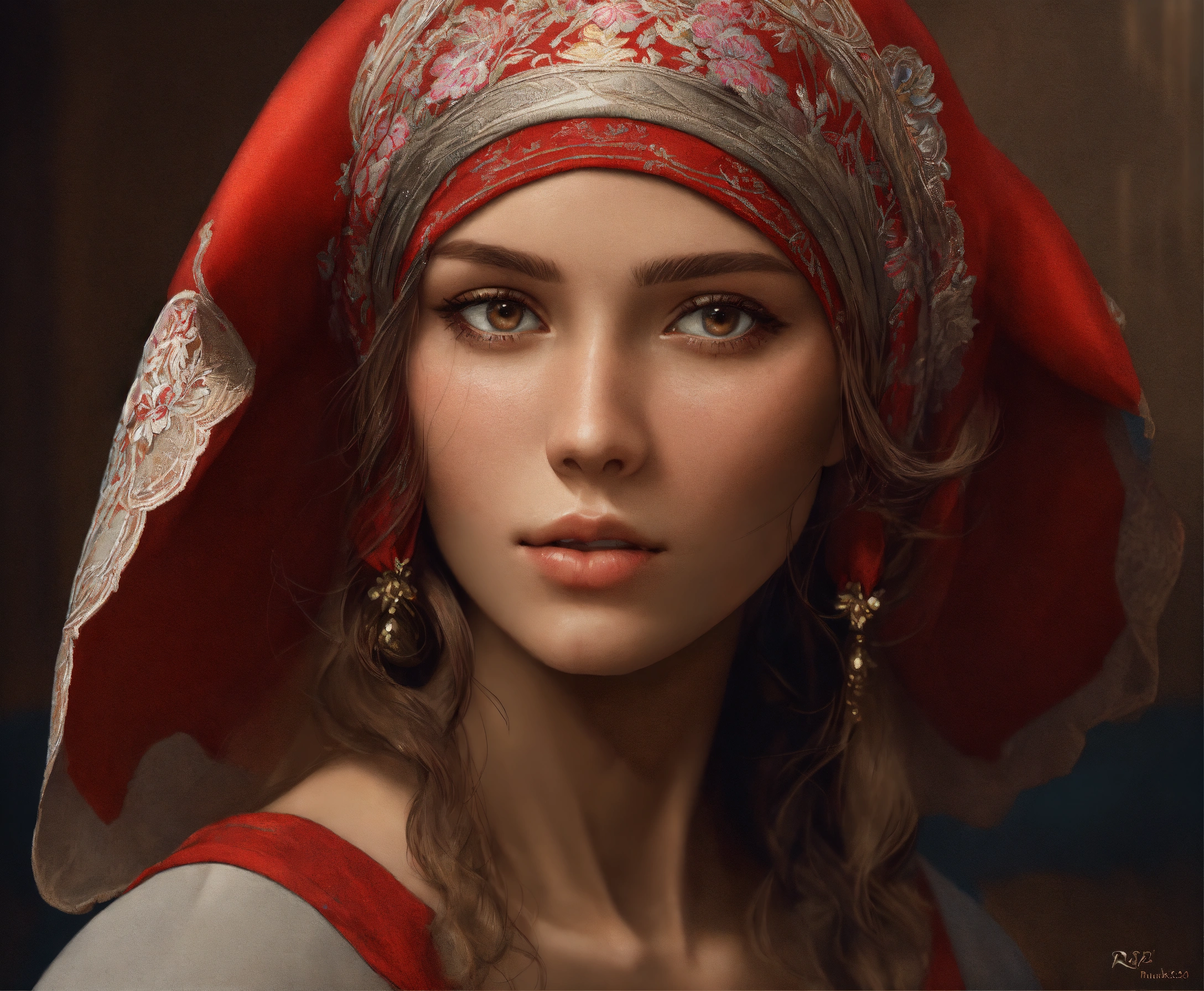 Lexica - Photorealistic, Woman with bonnet, sharp skin, ultrahigh ...
