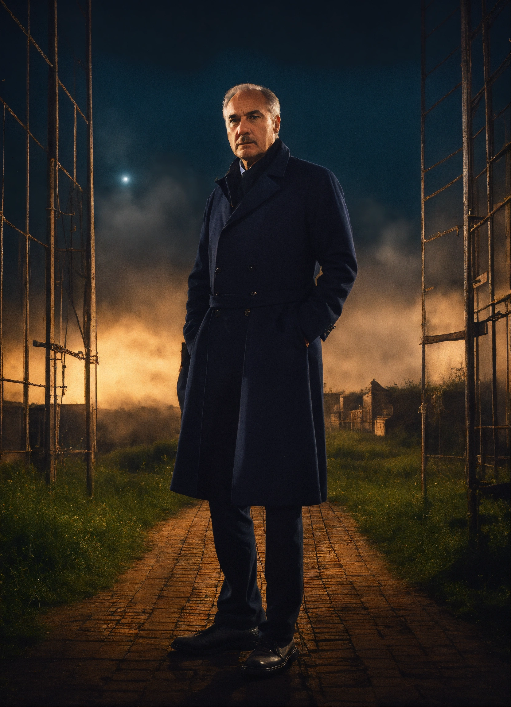 Lexica - Gerard schaefer de face debout avec un fond sombre