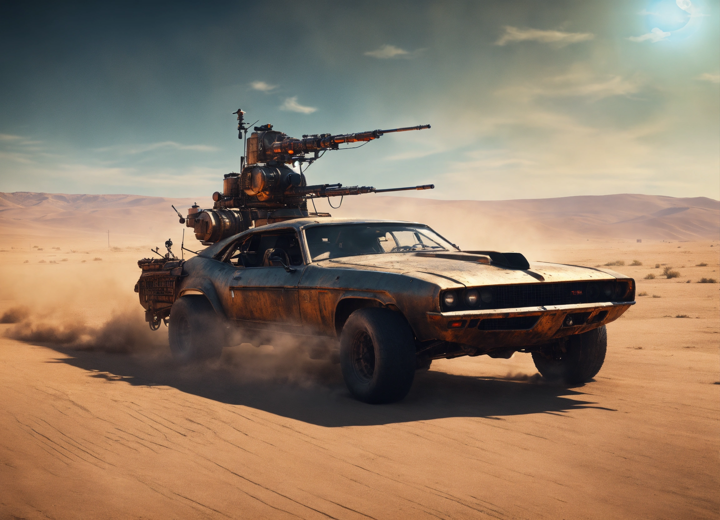 Lexica - Mad Max vehicle built Armour guns, trending on ArtStation ...