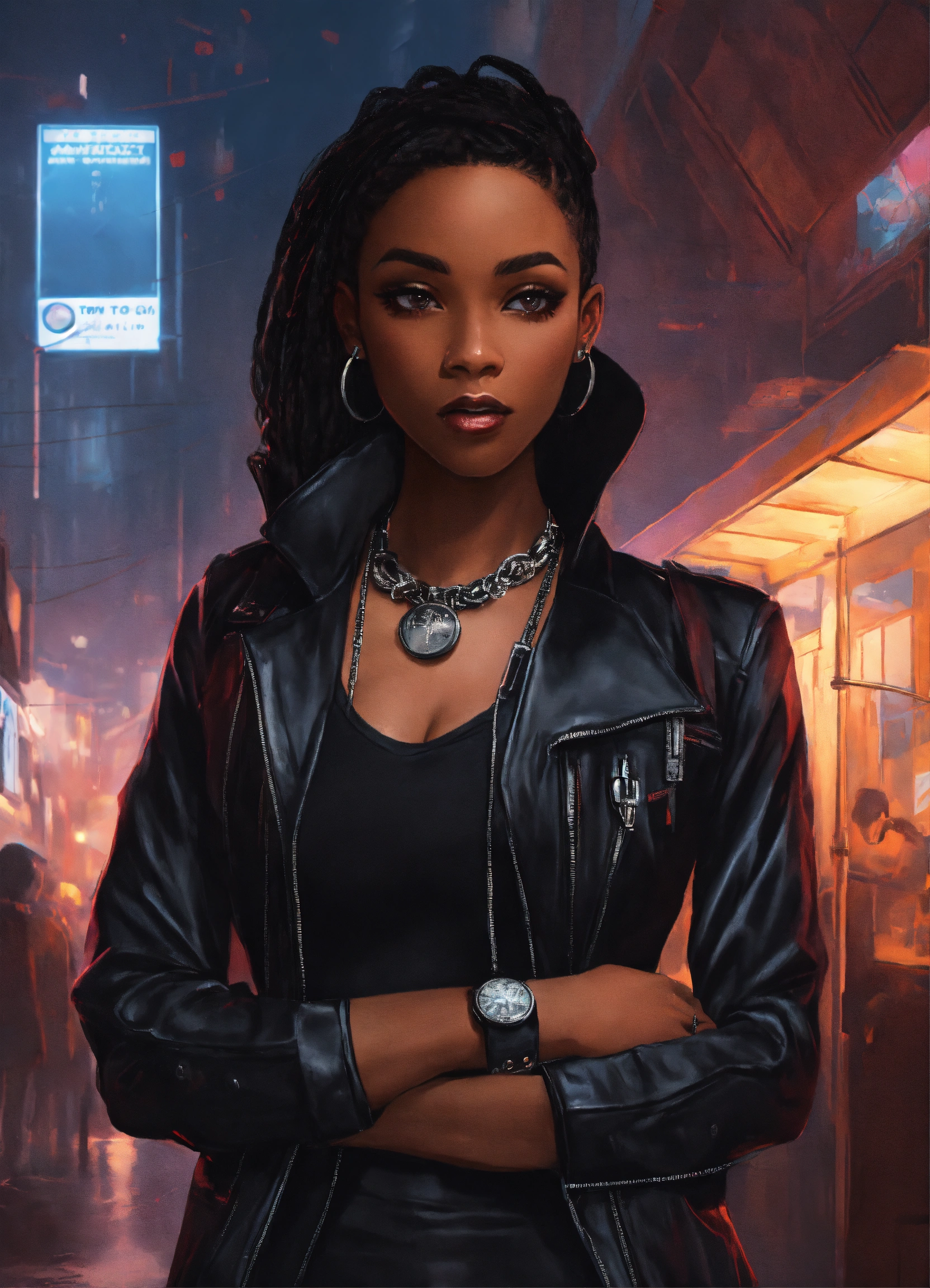 Lexica - Agent Tom, an 23 year old, goth, black female who works for a ...
