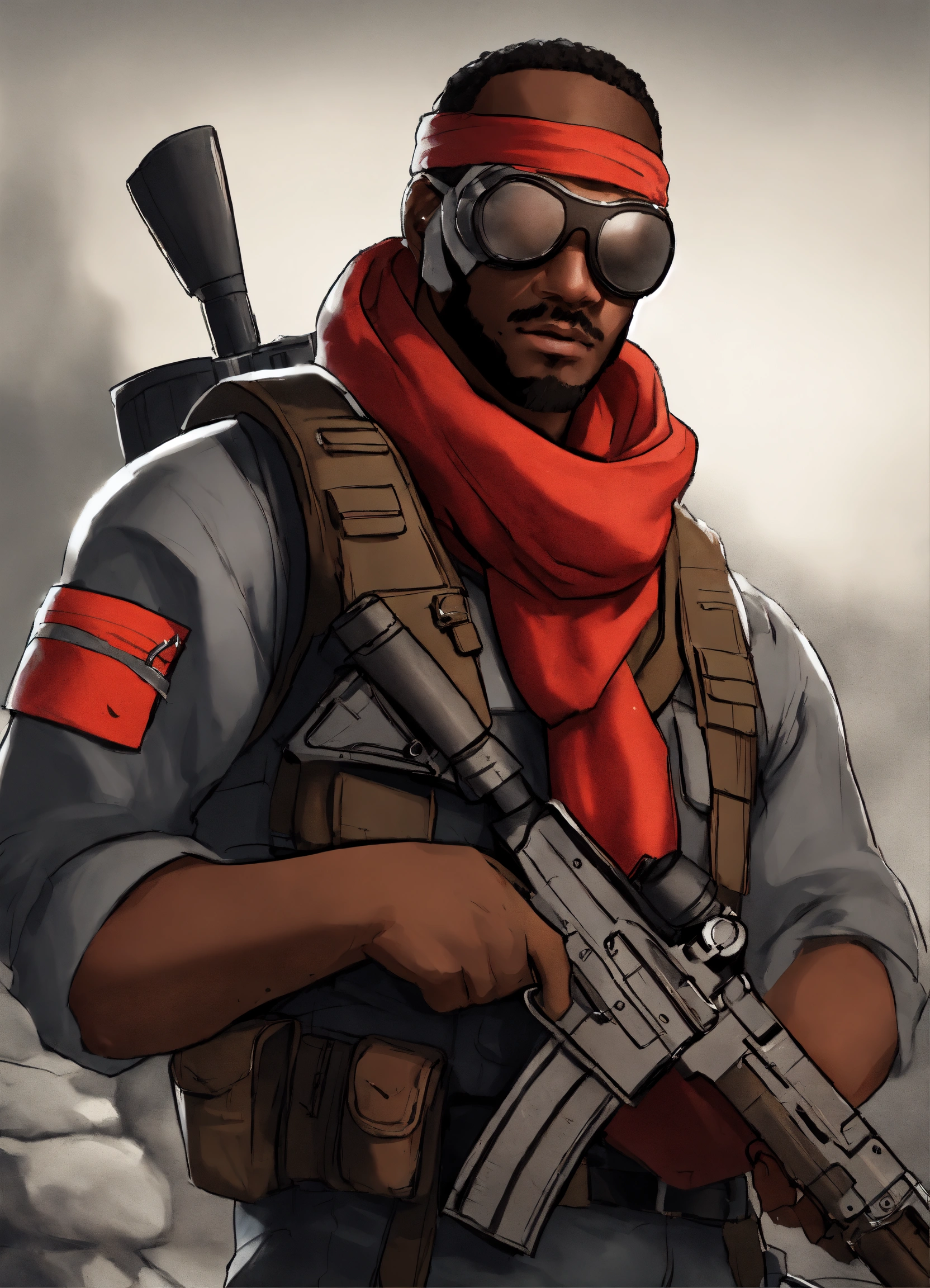 Lexica - The Demoman from Team Fortress 2 wearing a black armored vest ...