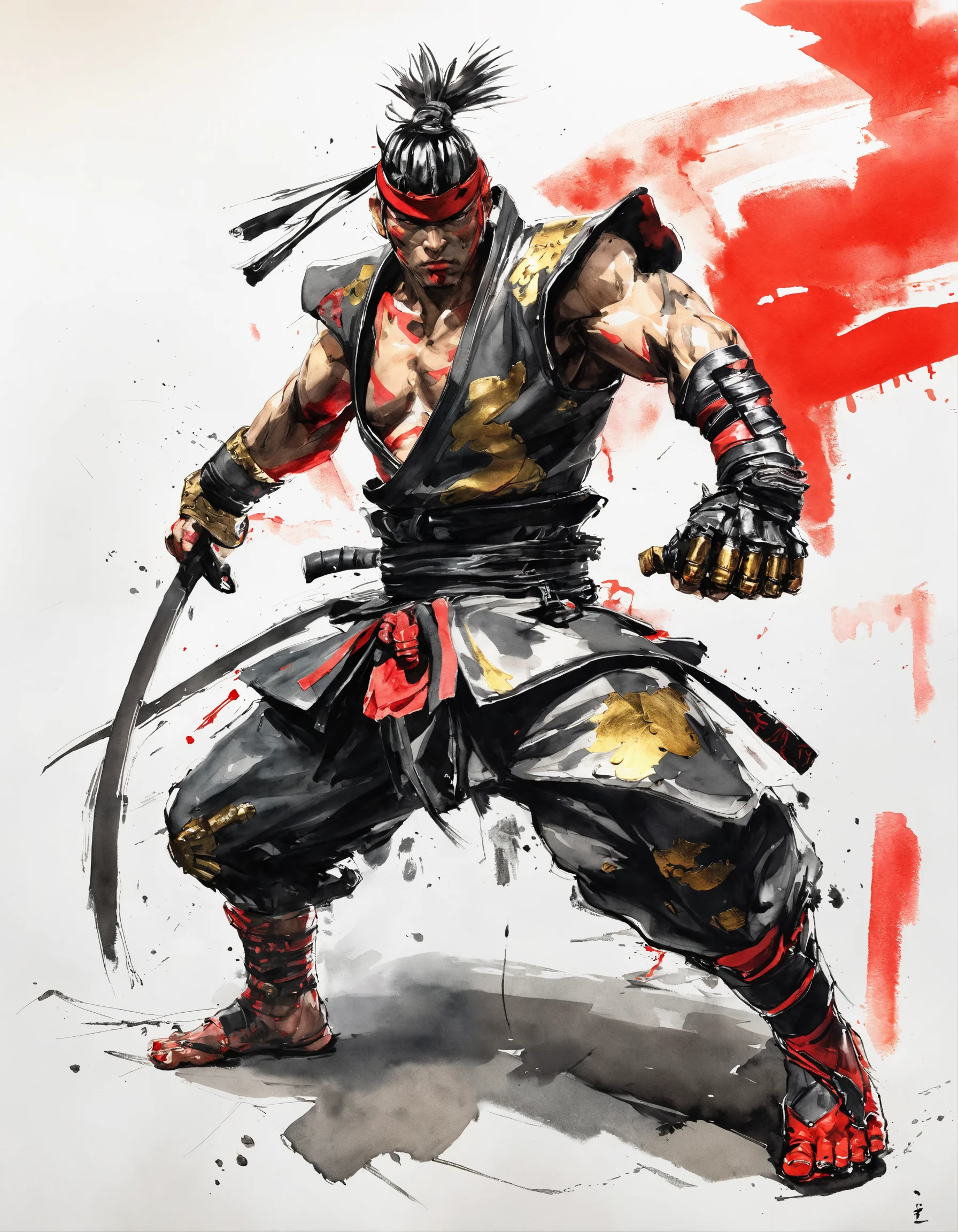 Lexica - Diesel-punk hip-hop punk ashigaru wearing diesel-punk oni ...