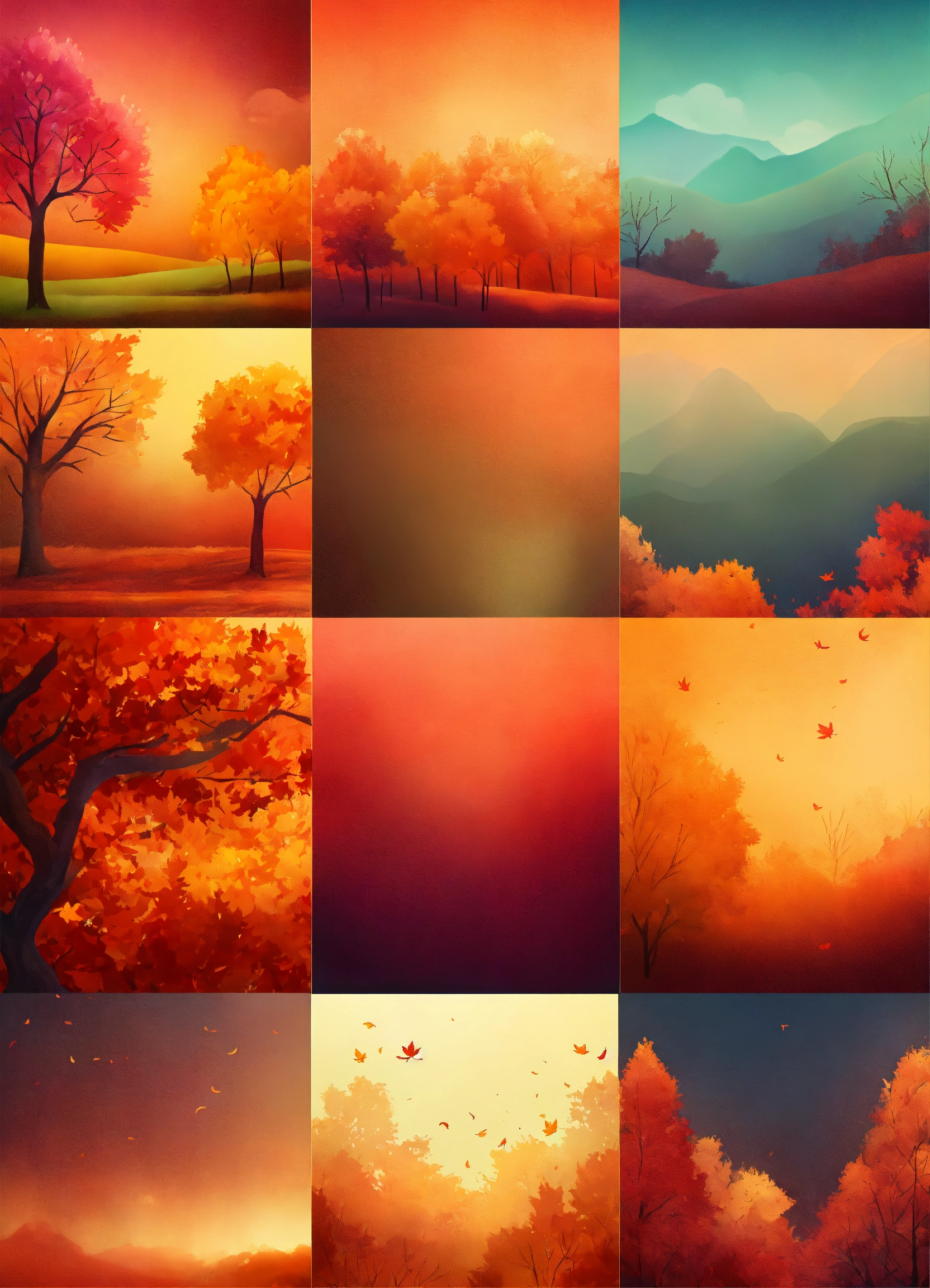 Lexica - Theme collection with smoke effect color gradients. Fall ...