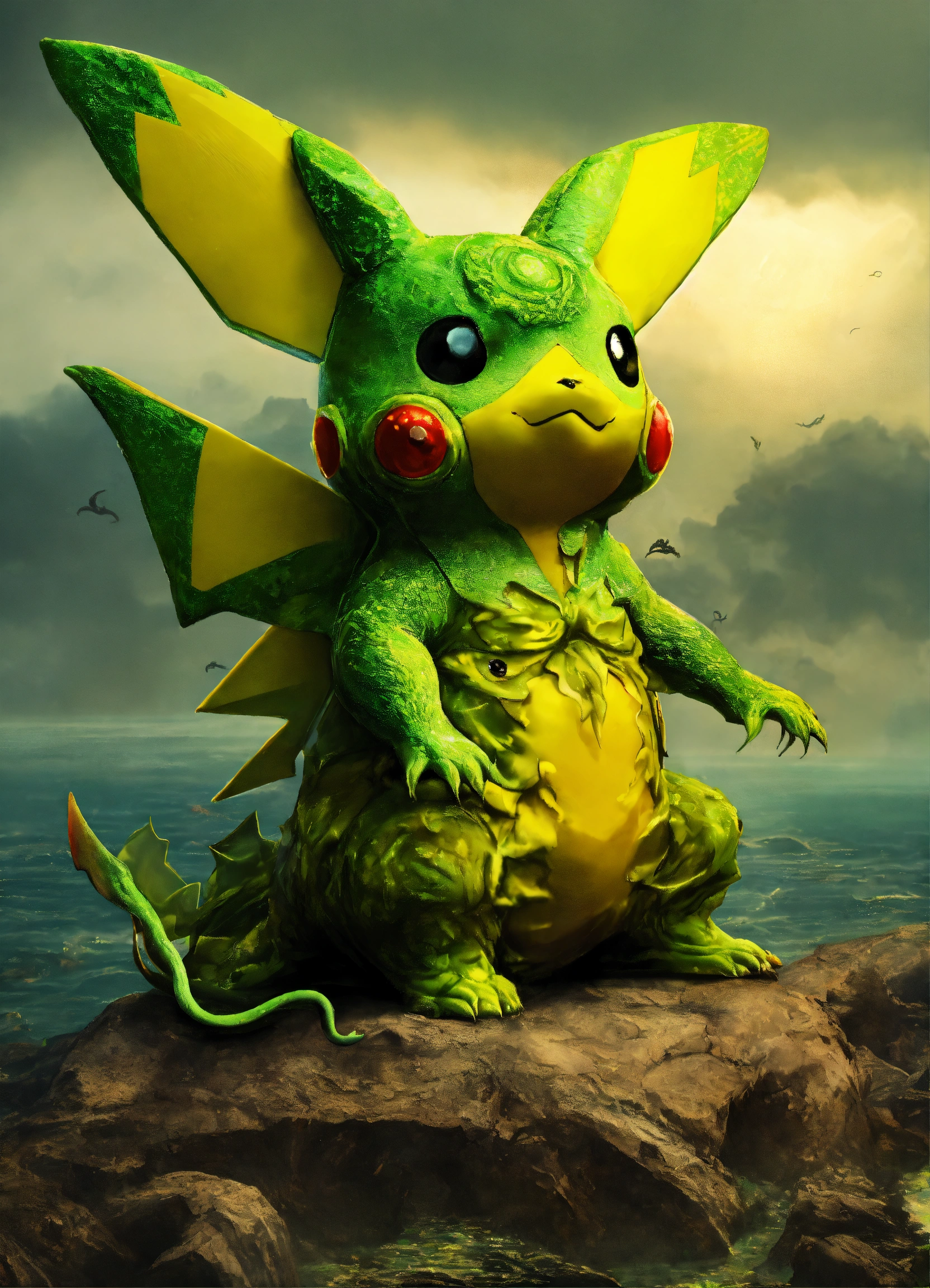 Lexica - Make me a pikachu fused with Cthulhu