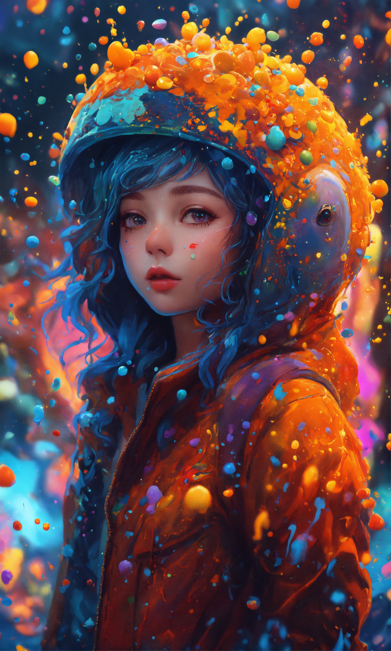 Lexica - Unsplash art, a quirky portrait of a cute girl and boy, splash ...