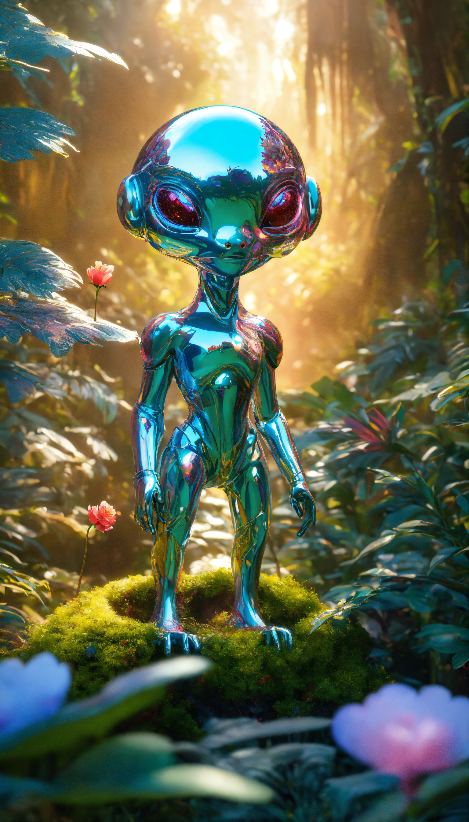 Lexica - Extremely Ultrarealistic Photorealistic 3D cute iridiscent ...