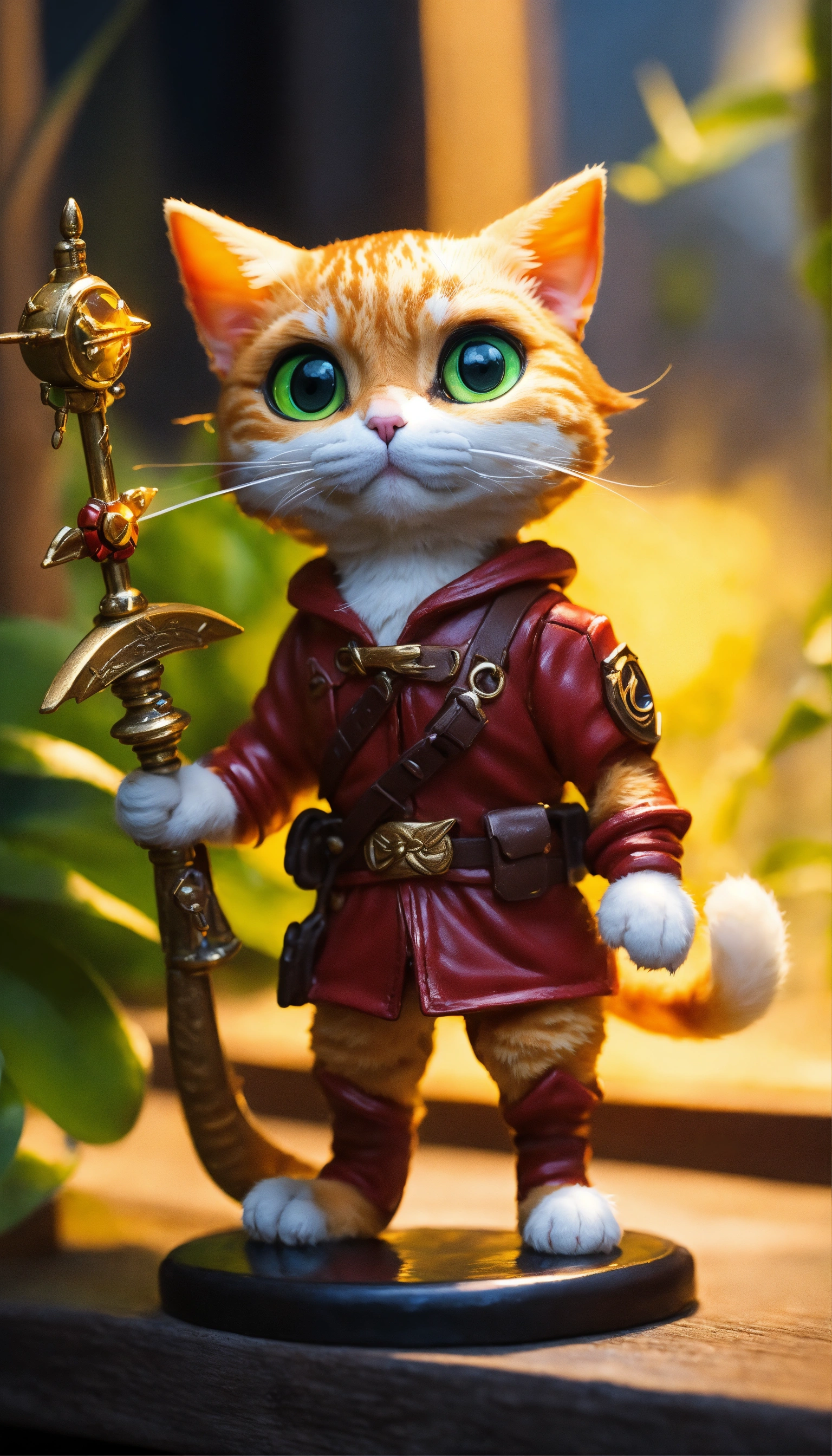 Lexica - The flash themed Cute cat, cat adventurer figure, product shot ...
