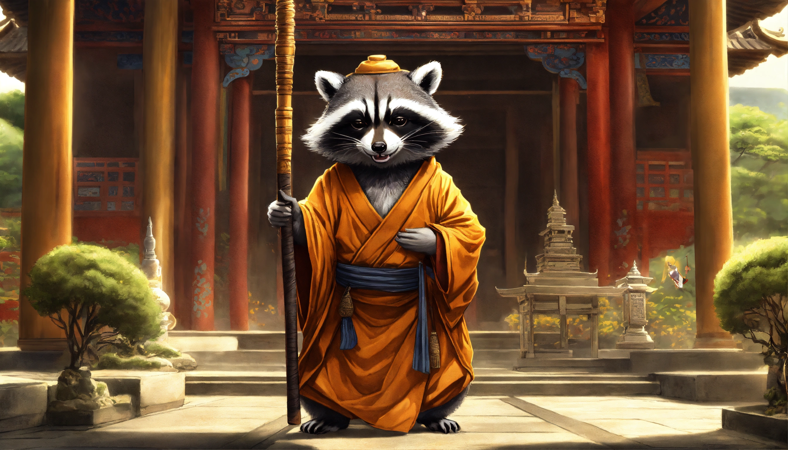 Lexica - Masterpiece, best quality, an anthropomorphic raccoon wearing ...