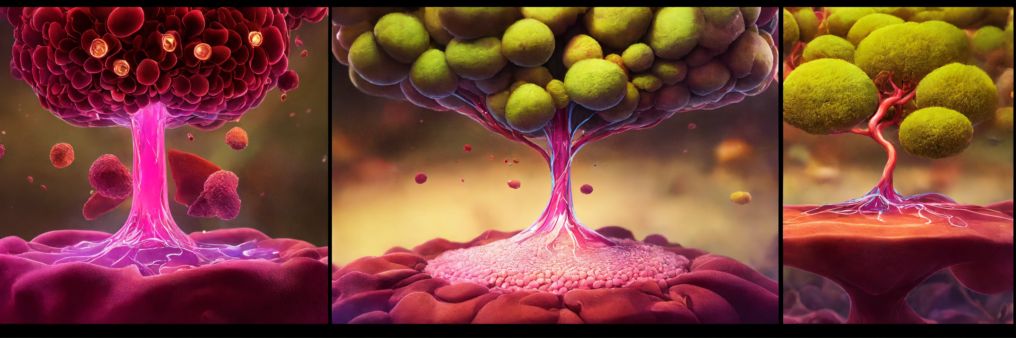 Lexica - Detailed perspective of a mast cell, detailed perspective of a ...