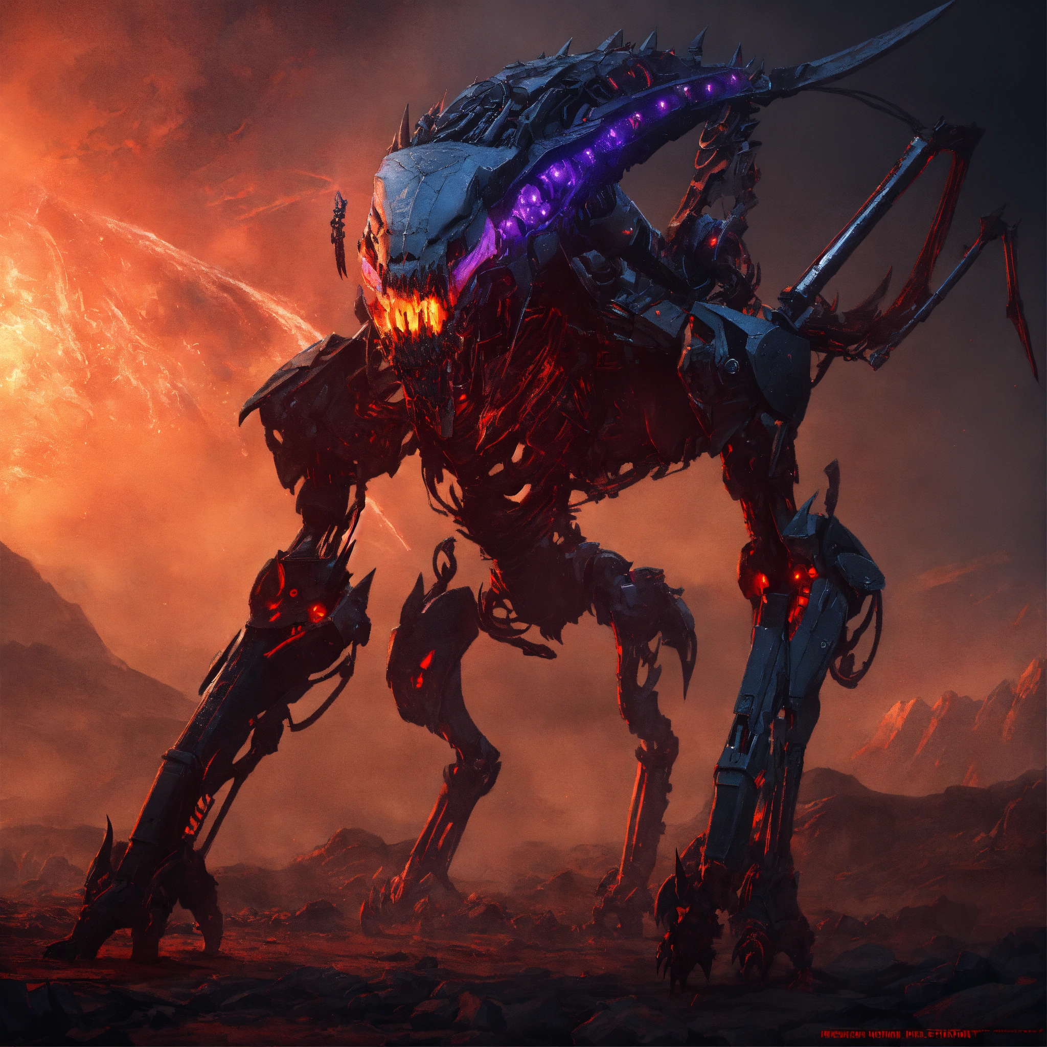 Lexica - Monstrous, demonic, hellish, art station, sci-fi, mass effect ...