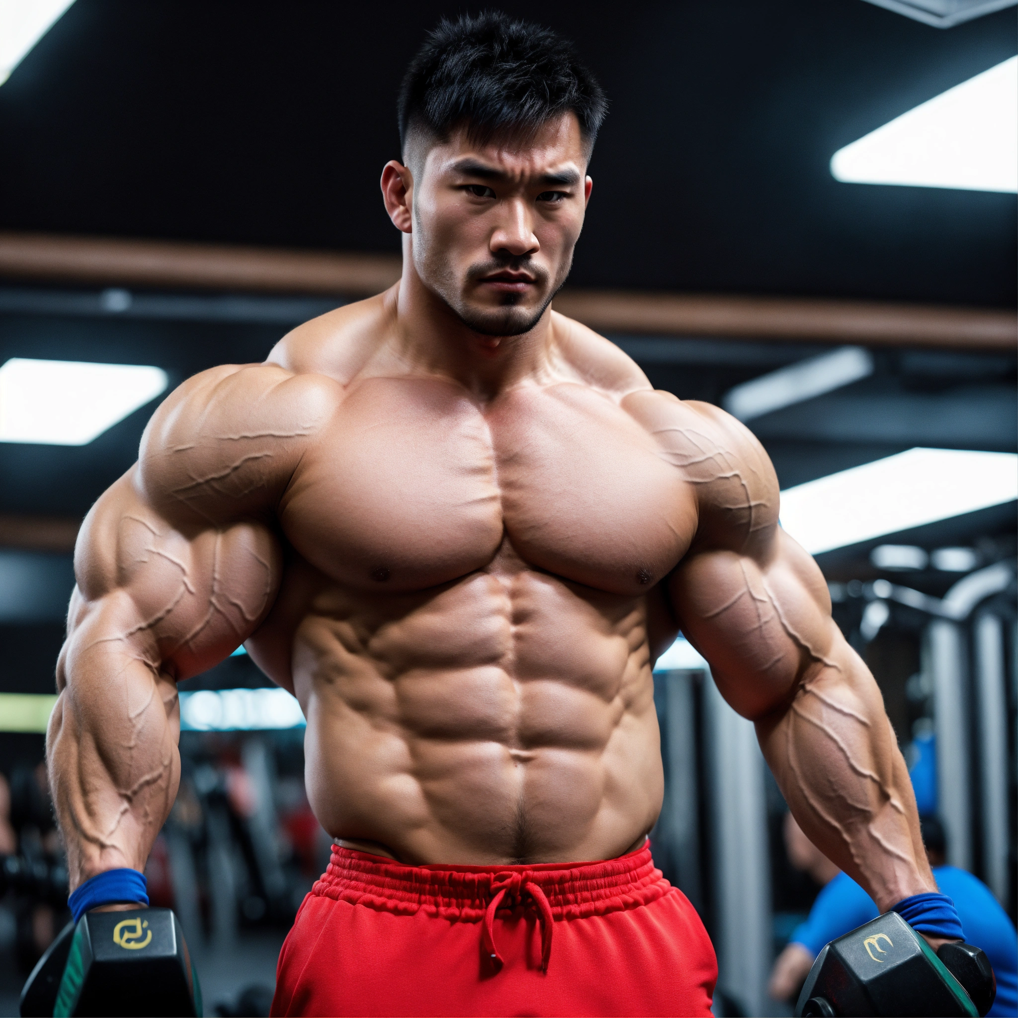 Lexica - 30-year-old hairy man with big muscles, Liu Kang, big ...