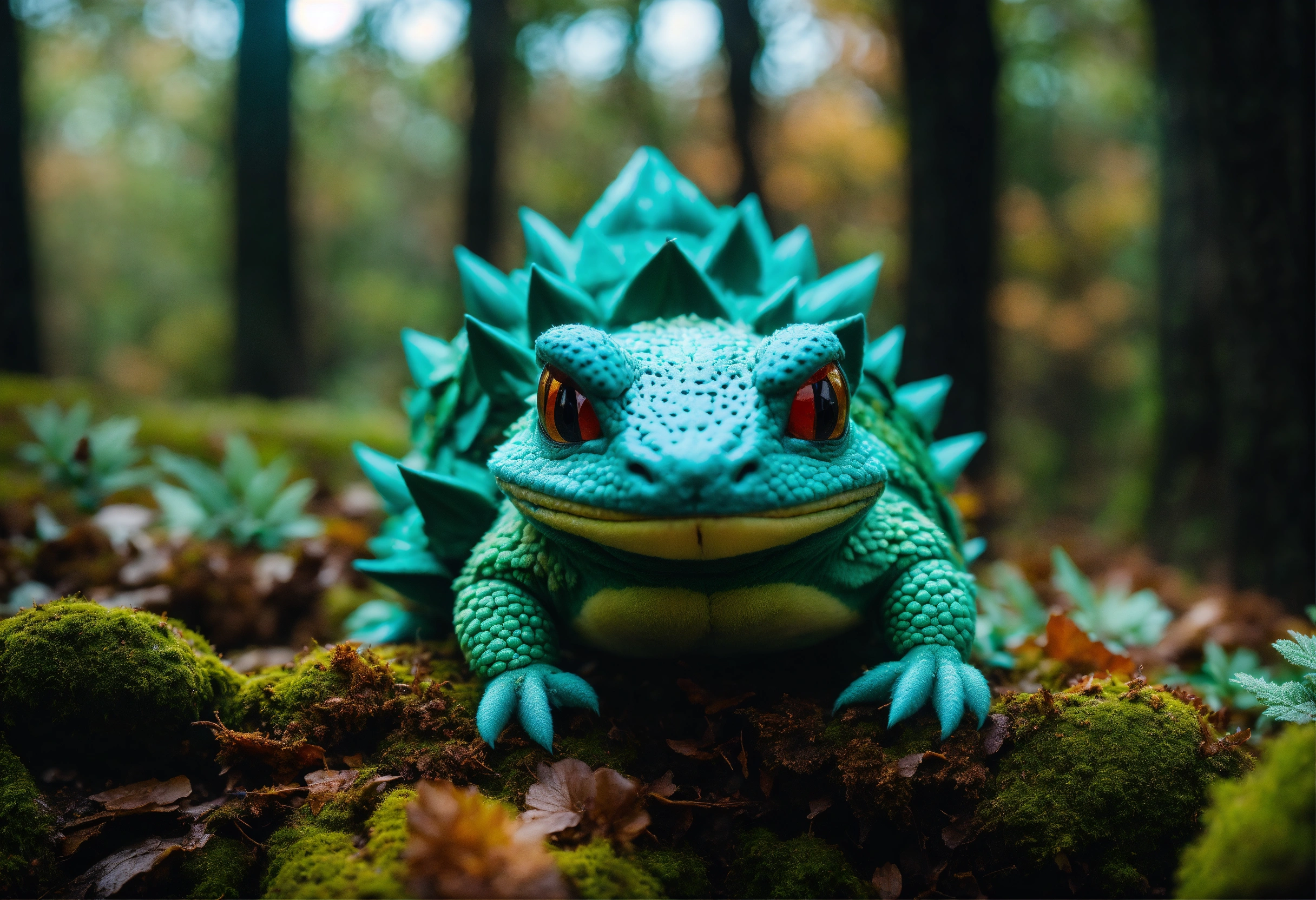 Lexica - Minimal, cinematic, a realistic venusaur animal among the ...