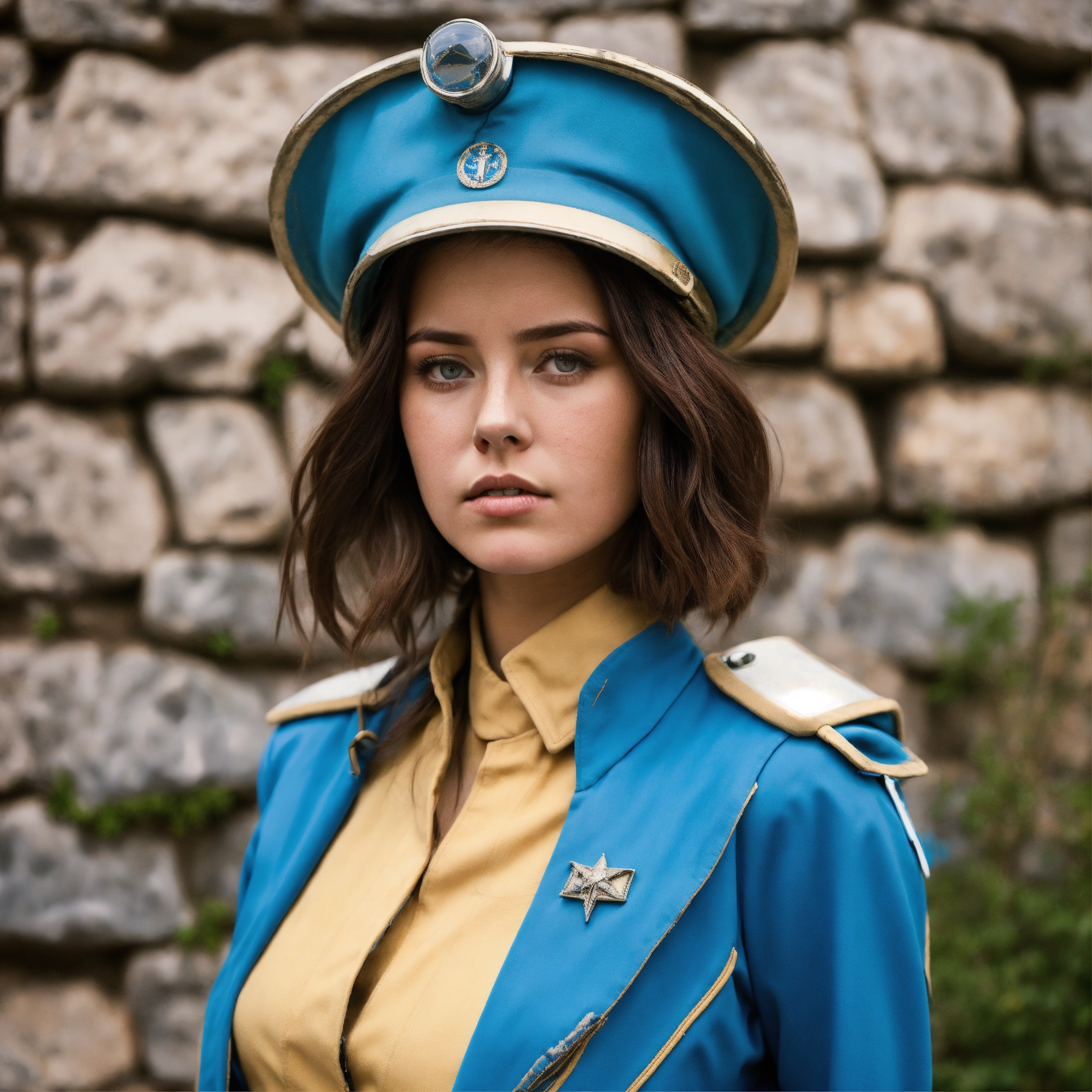 Lexica - Young sad durty bretty woman brown hair in a futuristic old ...