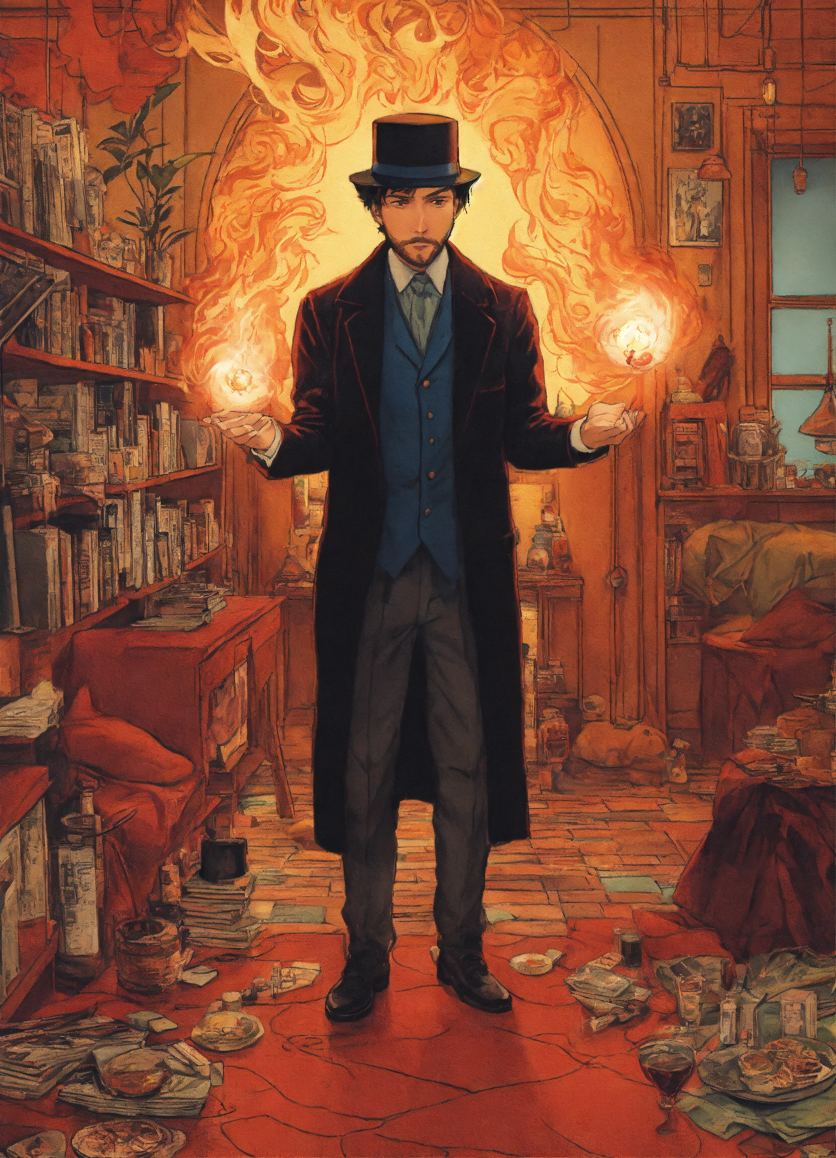 Lexica - Mid-plan cinematic illustration by Christopher Olivier Ledroit ...