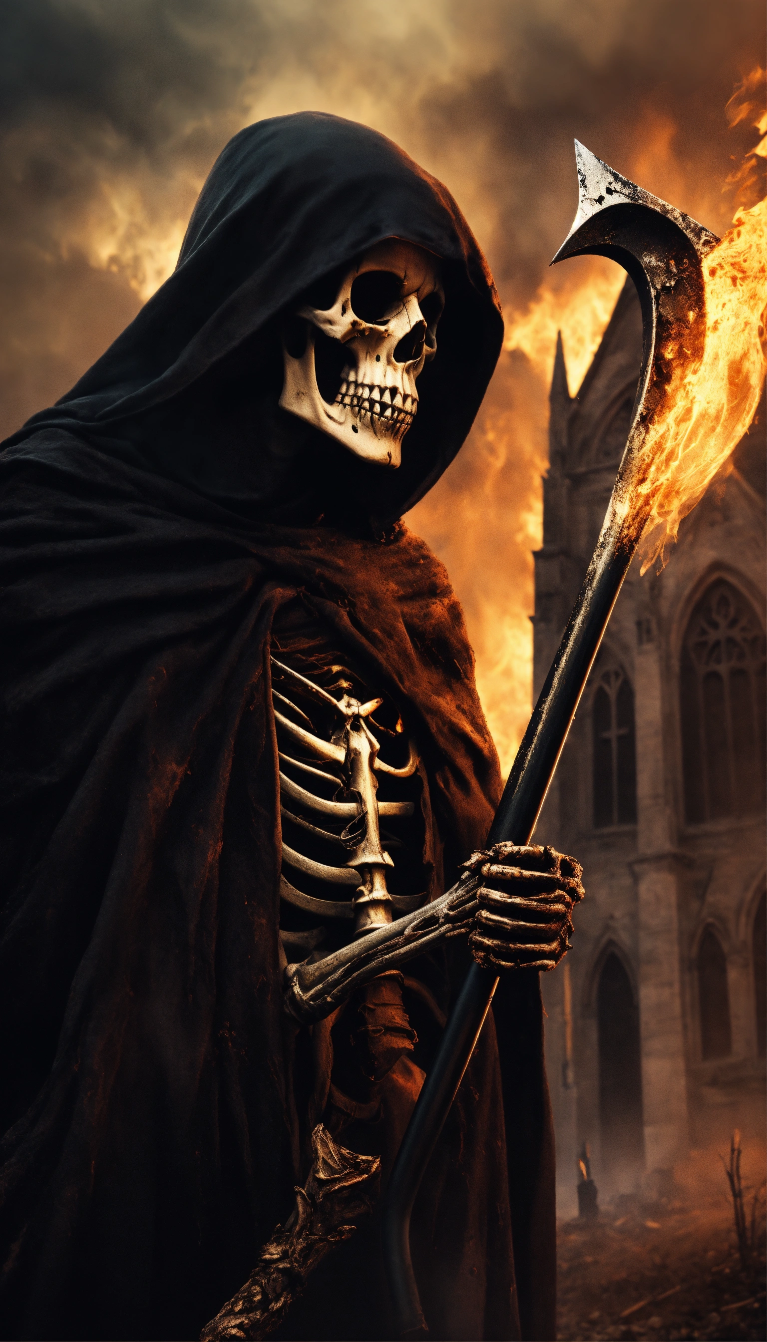 Lexica - Skull, grim reaper, death, rotting flesh, glowing eyes ...