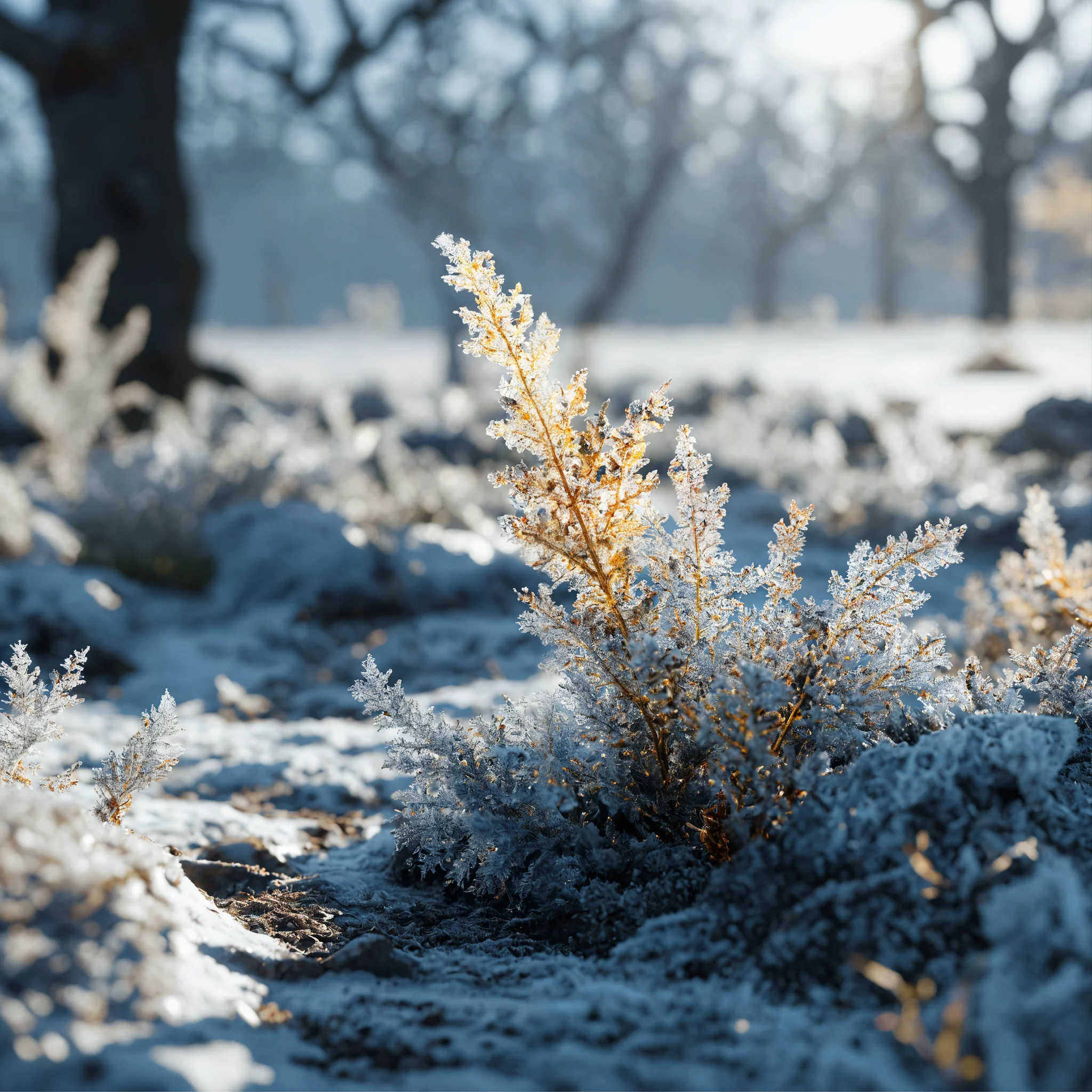 Lexica - Frost material, frost cover, frosty soil, frosty landscape ...