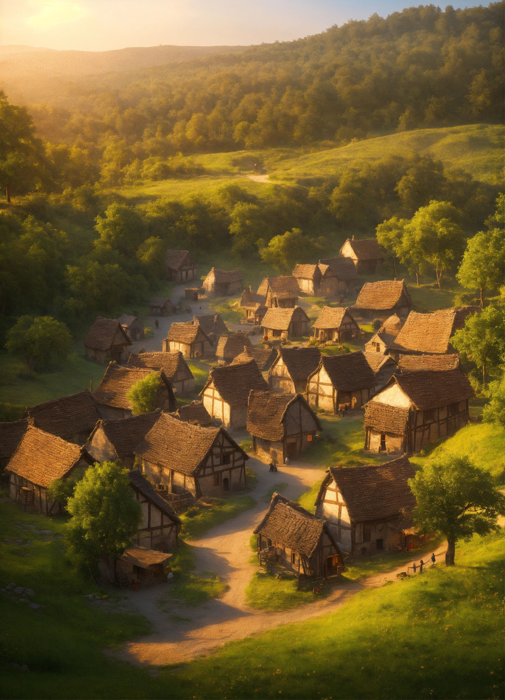 Lexica - A medieval human village