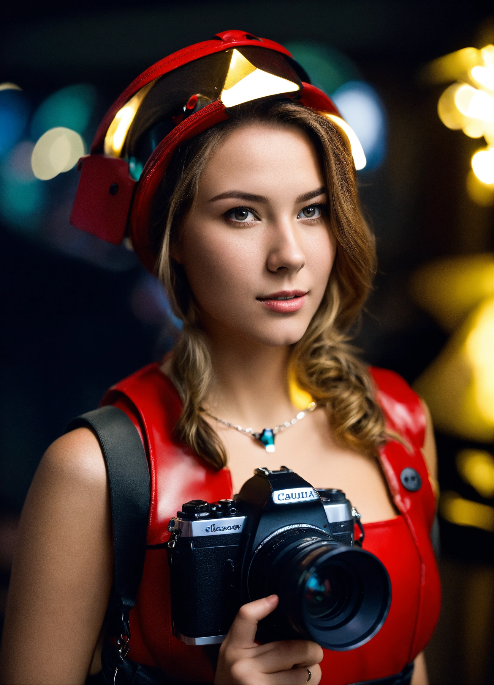 Lexica - University student, Caucasian, female, polished rubber costume ...