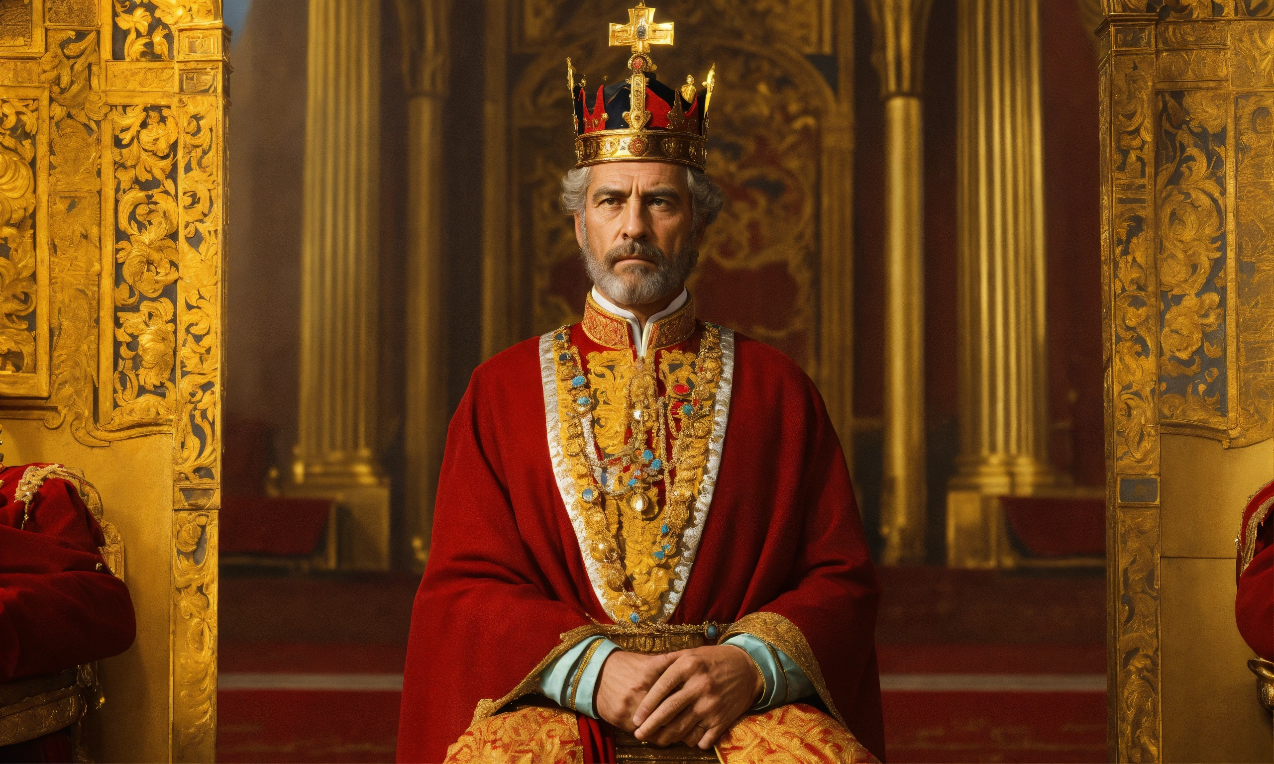 Lexica - "Describe a middle-aged king of European descent, with ...
