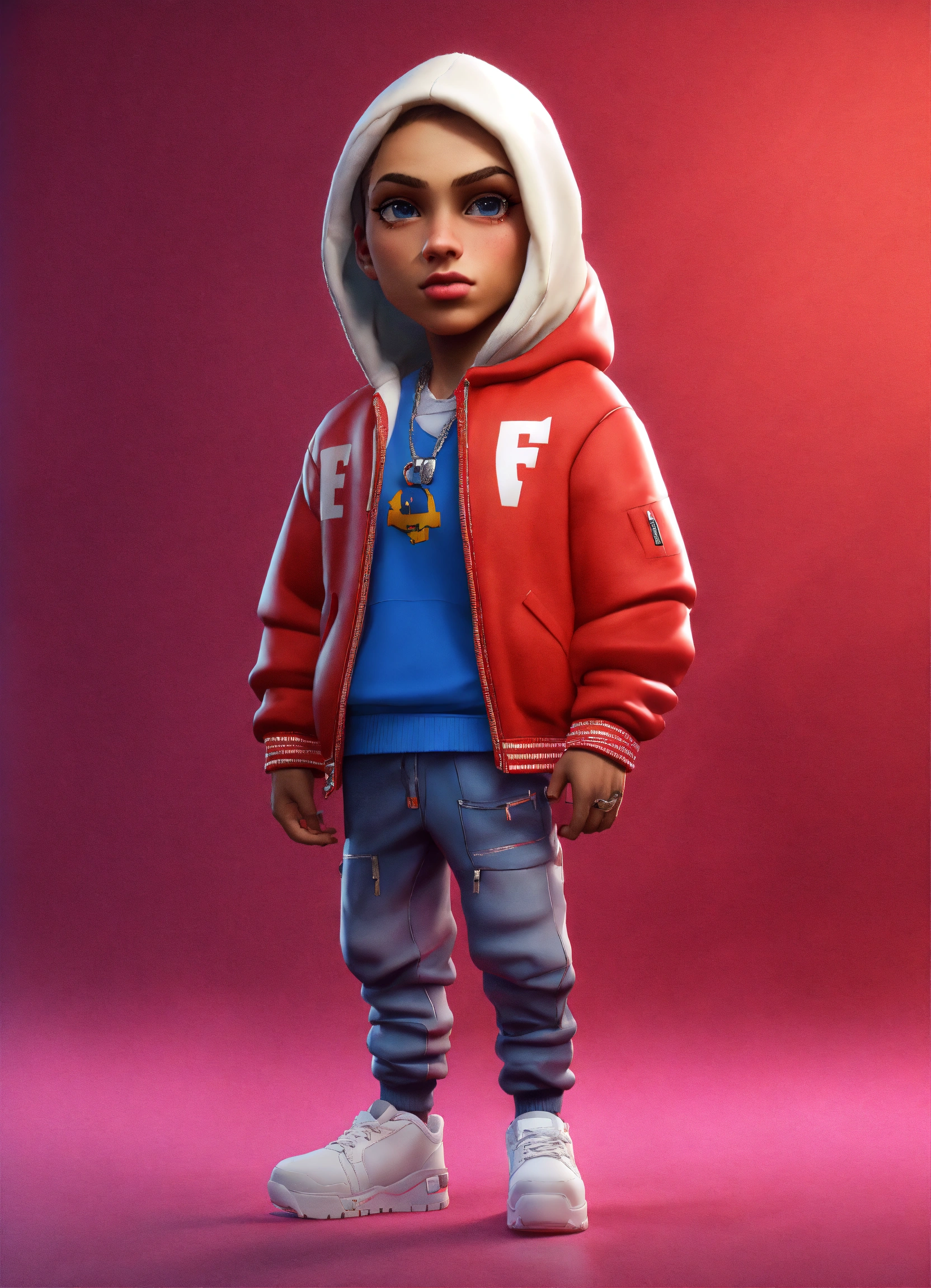 Lexica - Cartoon realistic Eminem rapper in red jacket, disney style ...