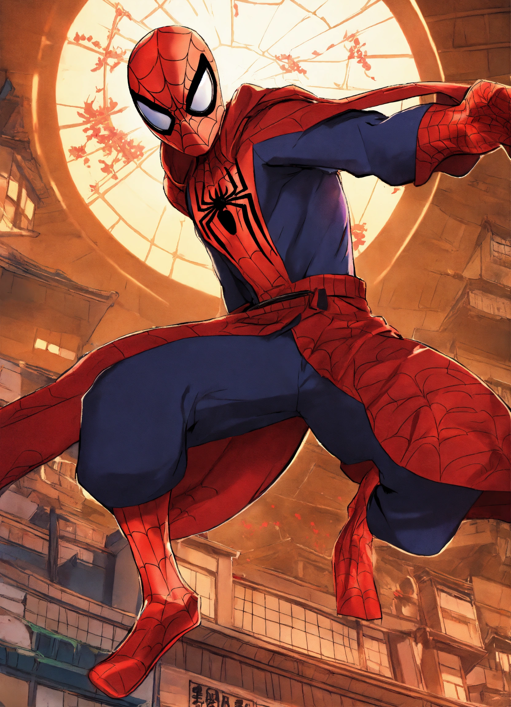 Lexica - Spider-Man wearing an Akatsuki robe. Anime