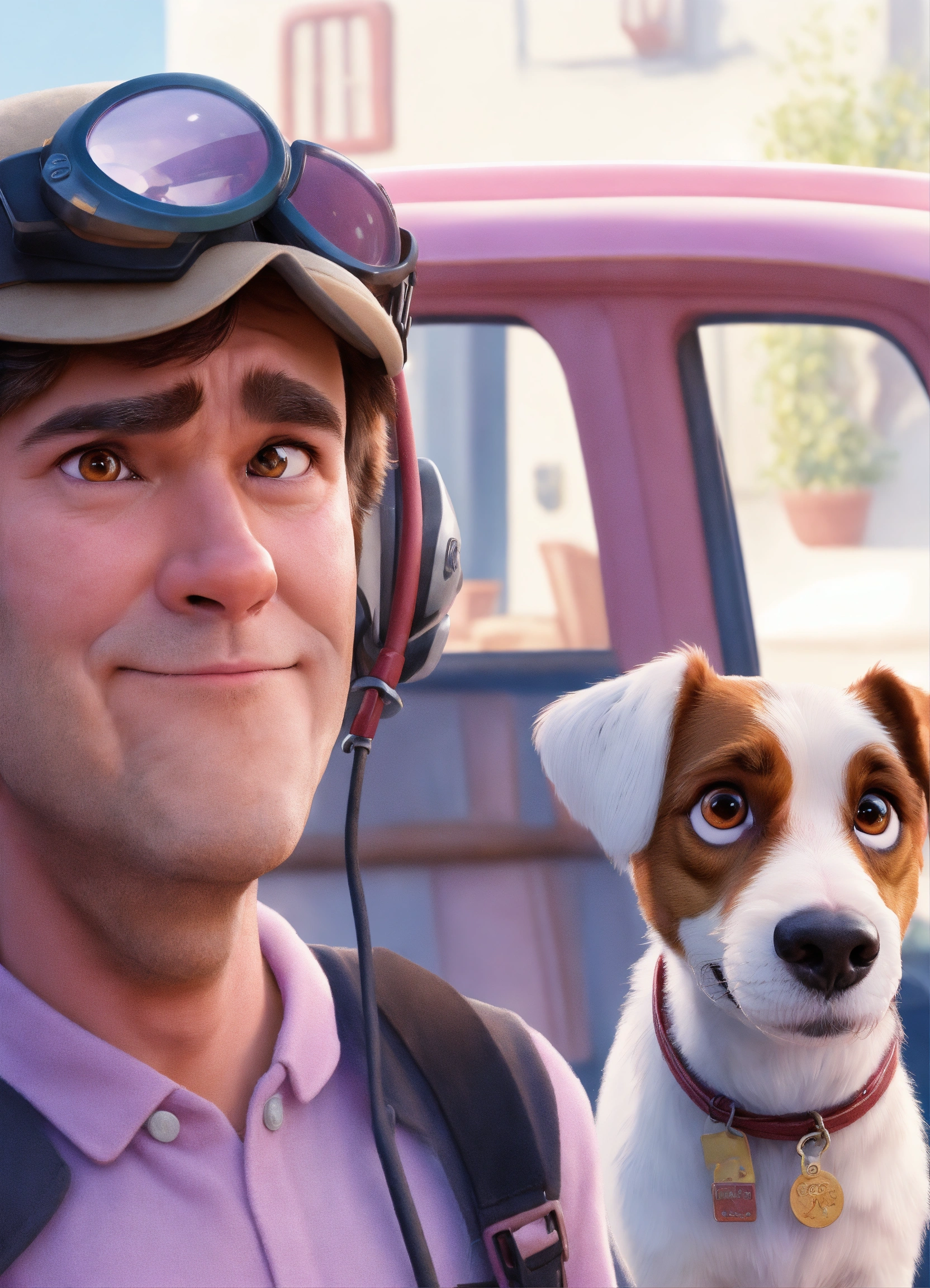 Lexica - A Disney Pixar inspired movie poster. A handsome 50 year old ...