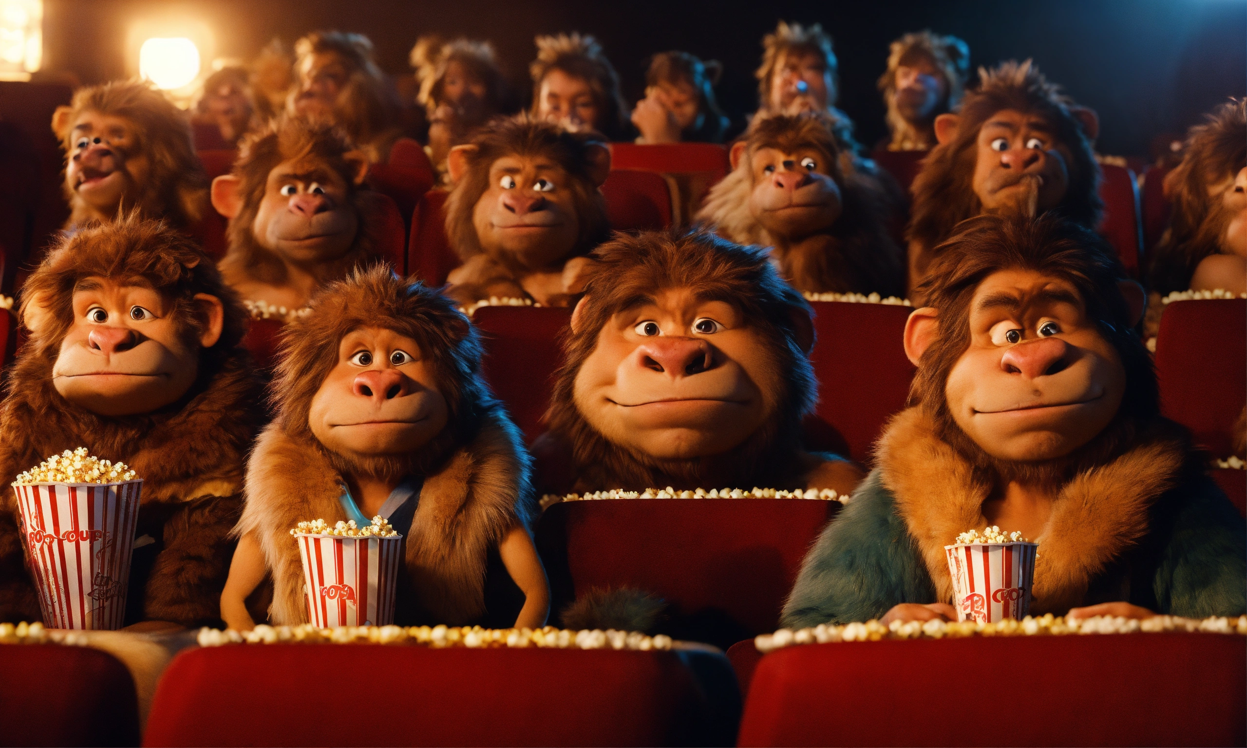 Lexica - A lot of cute Neanderthals in the animal fur, males and ...