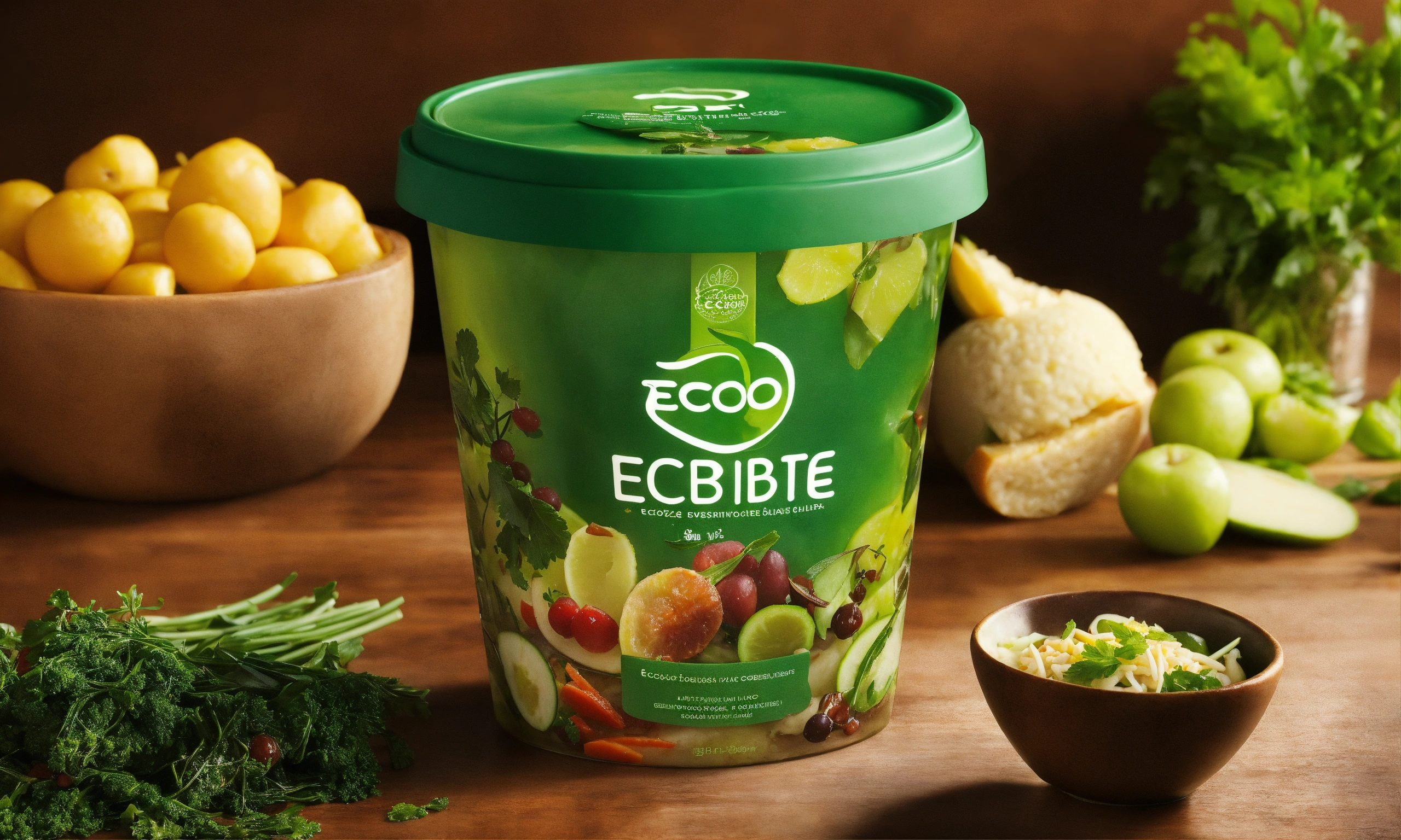 Lexica - Produce a high-resolution image that highlights EcoBite, our ...