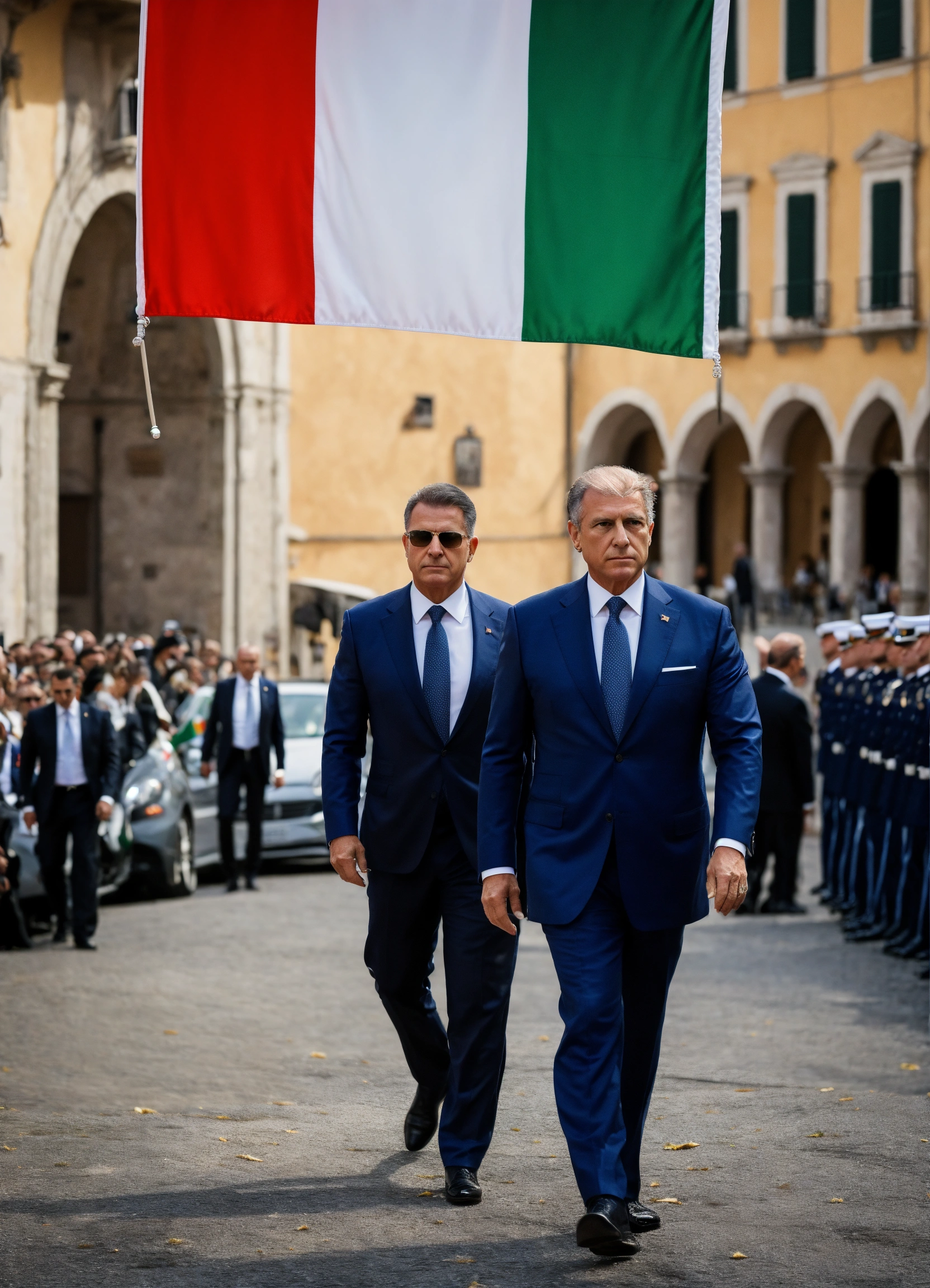 Lexica - Bodyguard in a suit, in Italy , escorting a the president with ...
