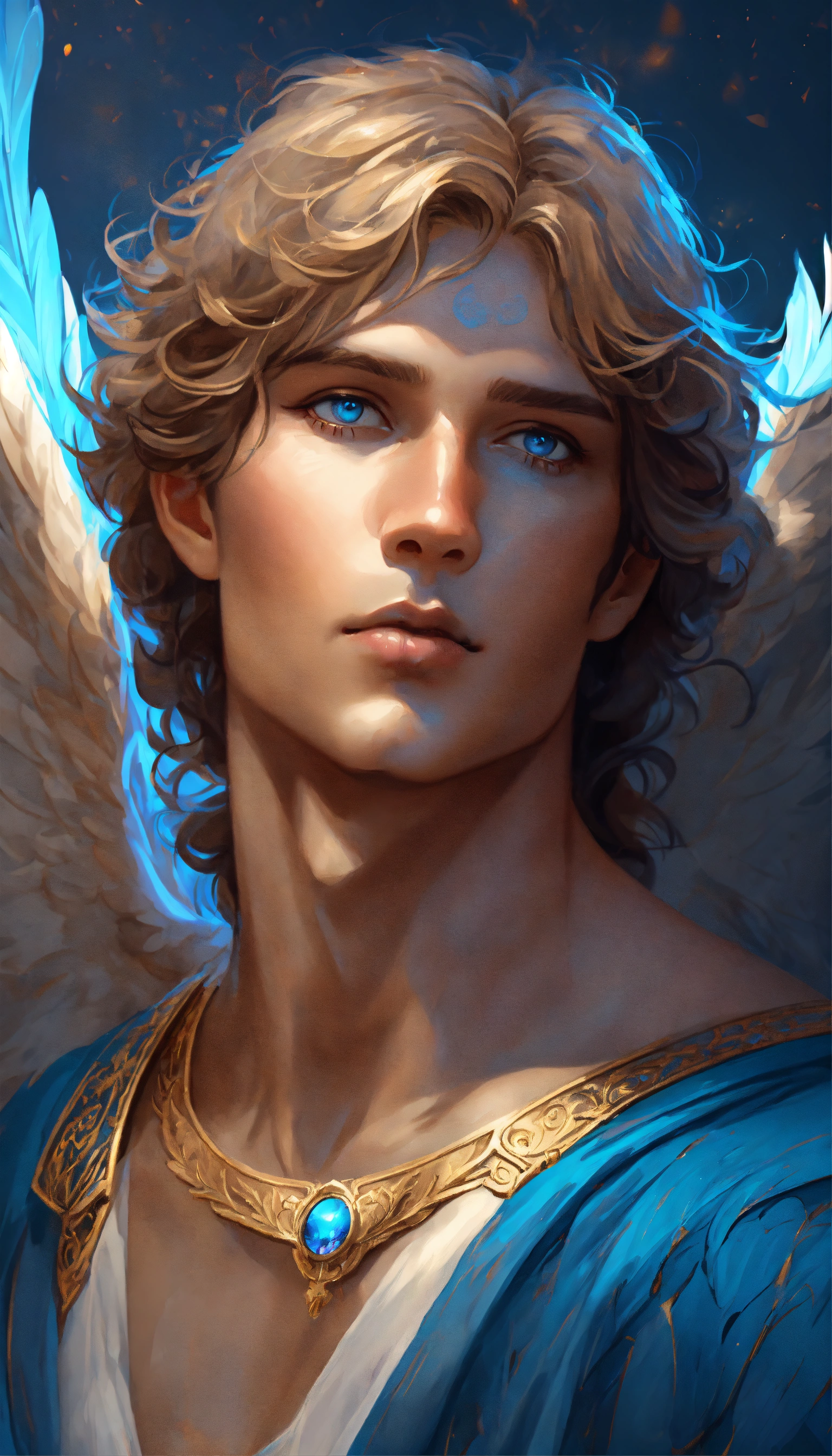 Lexica - Male angel, wings, intricate, headshot, highly detailed ...