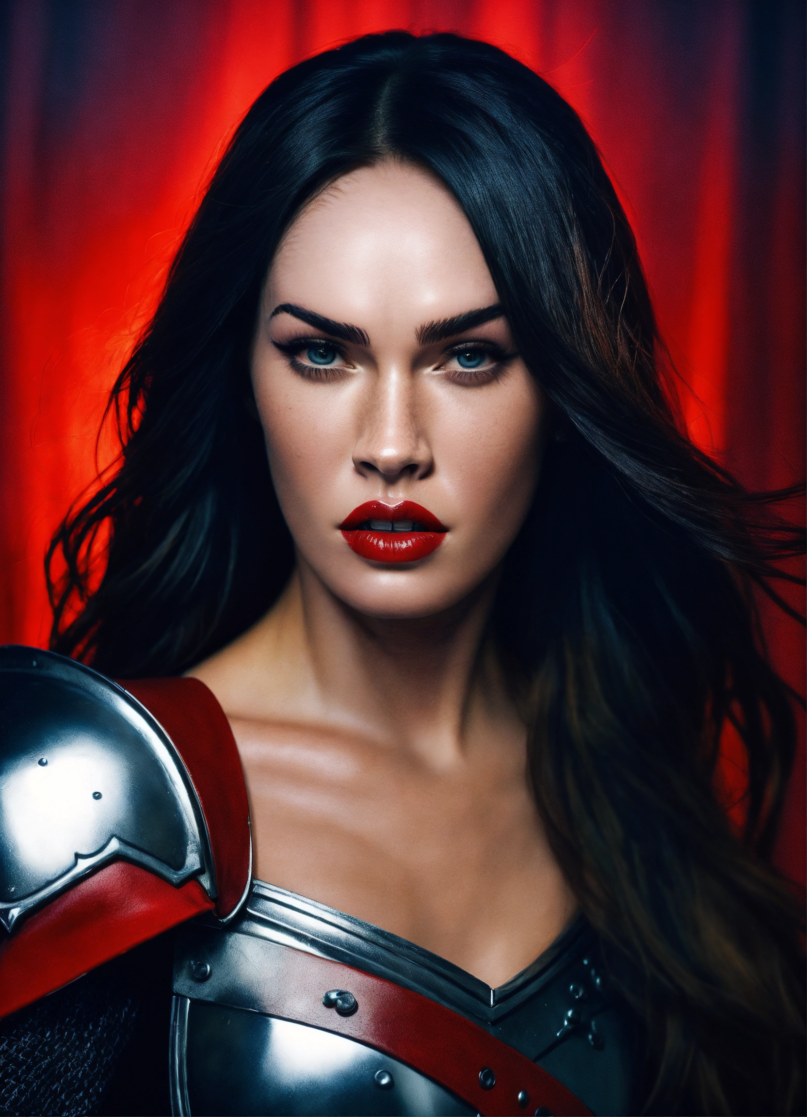Lexica - Photo quality color portrait of young beautiful Megan Fox as a ...