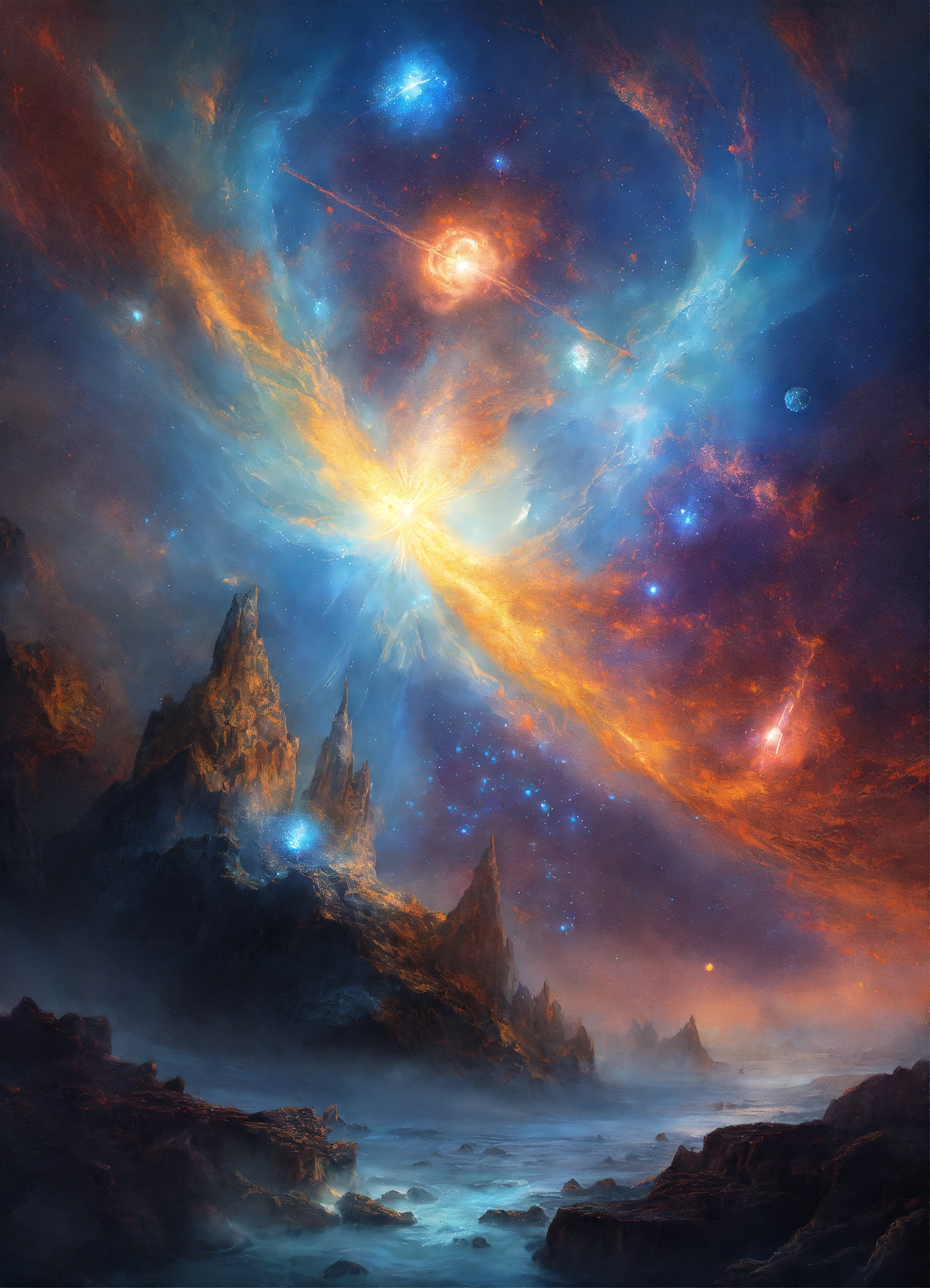 Lexica - The azure Astral Plane, rippling with vortexes and streams of ...