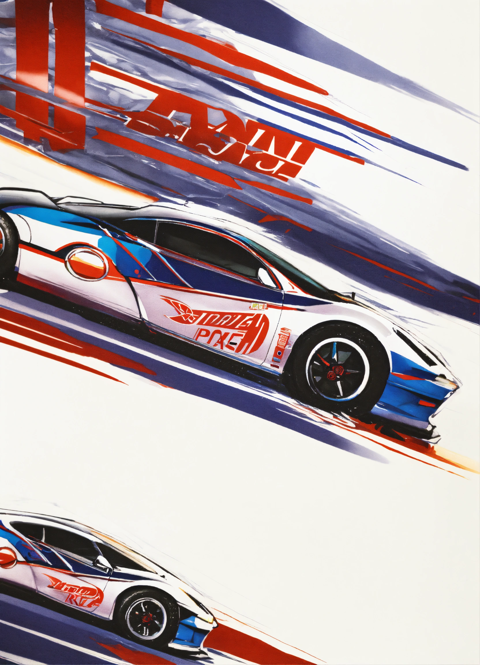 Lexica - Clean modern drag race car badge stickers