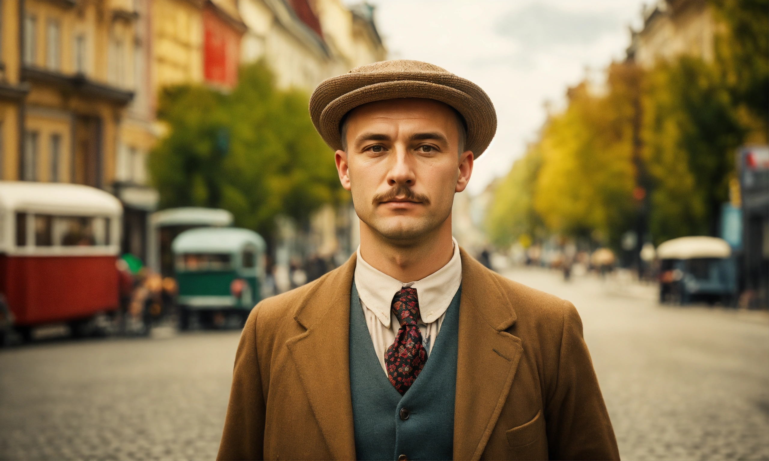 Lexica - Cute poland man in full haight 1920-1930 on streen in warshaw ...