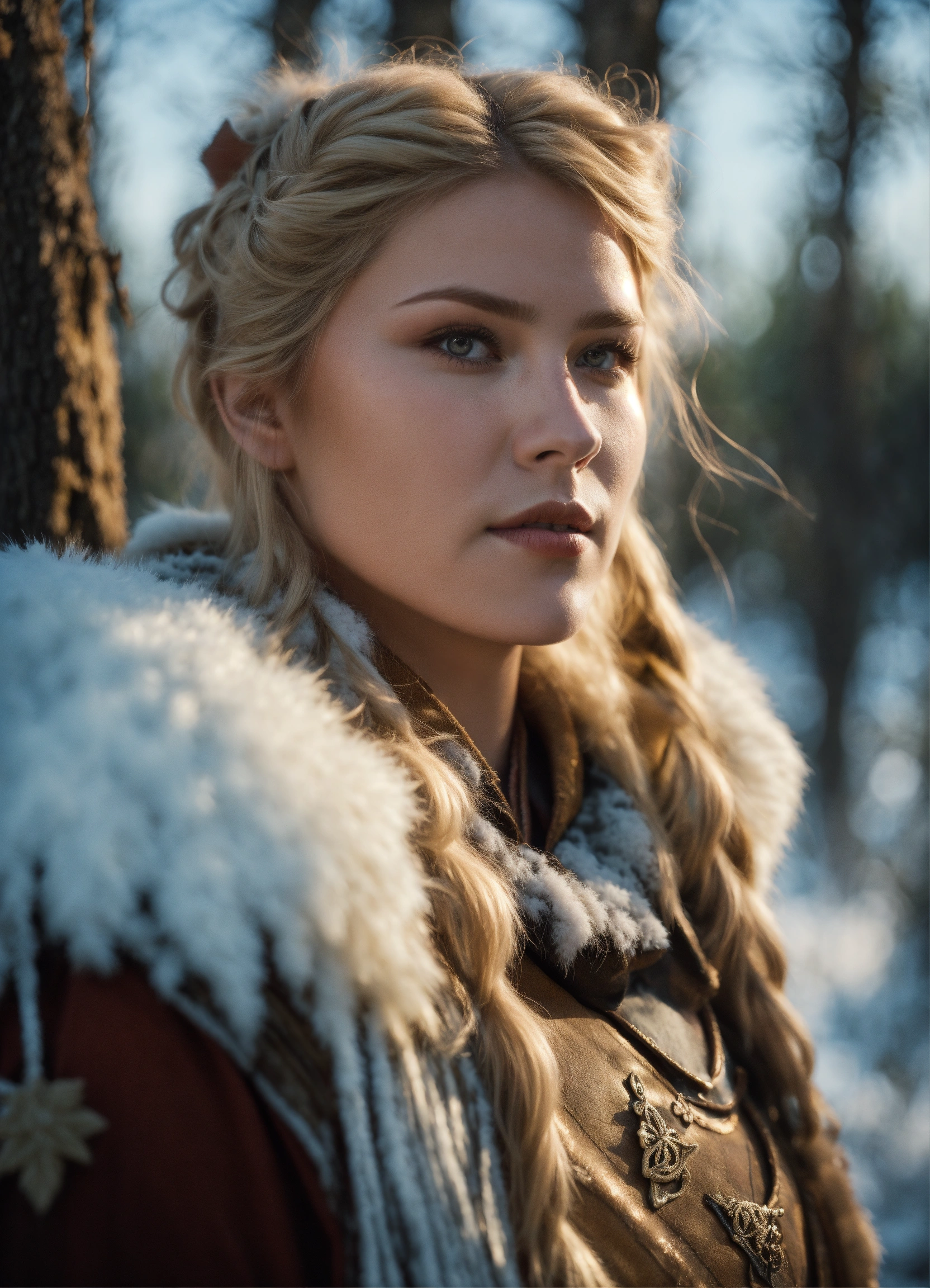 Lexica - Germanic warrior female with a Scandinavian nose. She has a ...