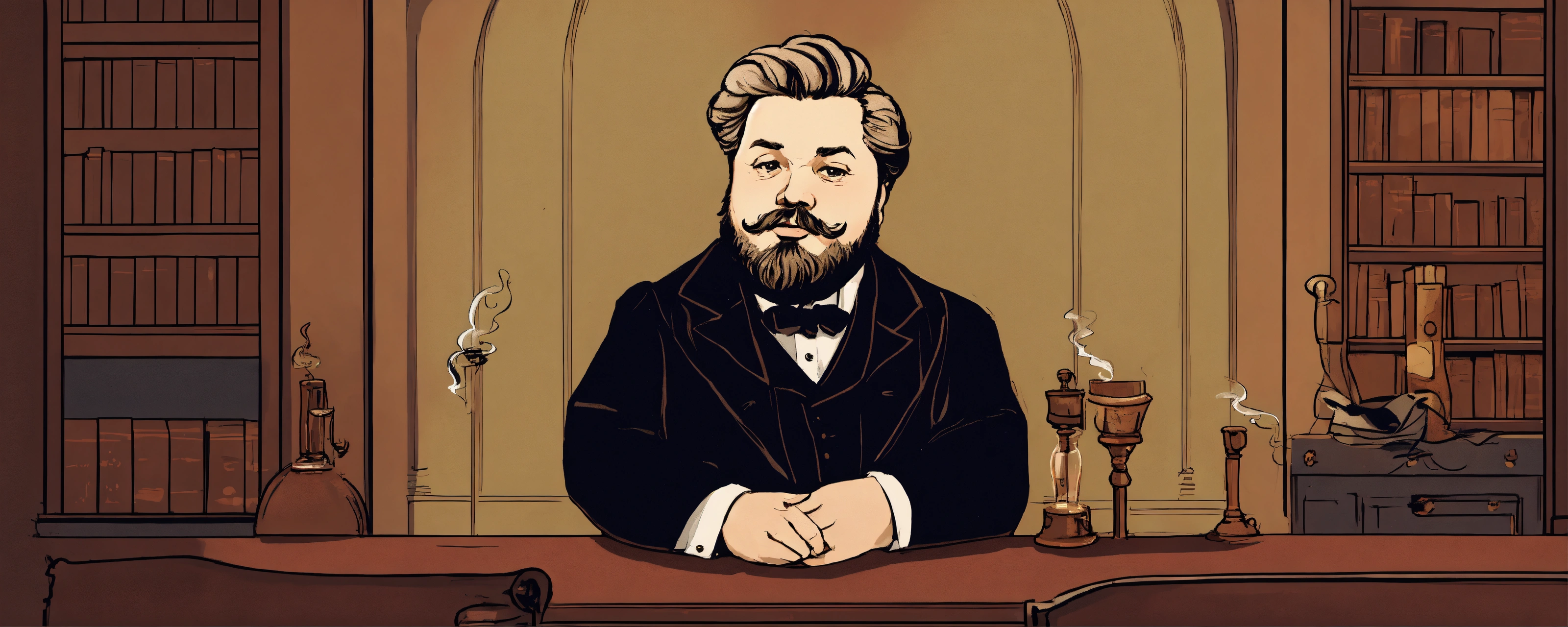 Lexica - Charles Spurgeon, cute ink style. He's depicted as one of his ...