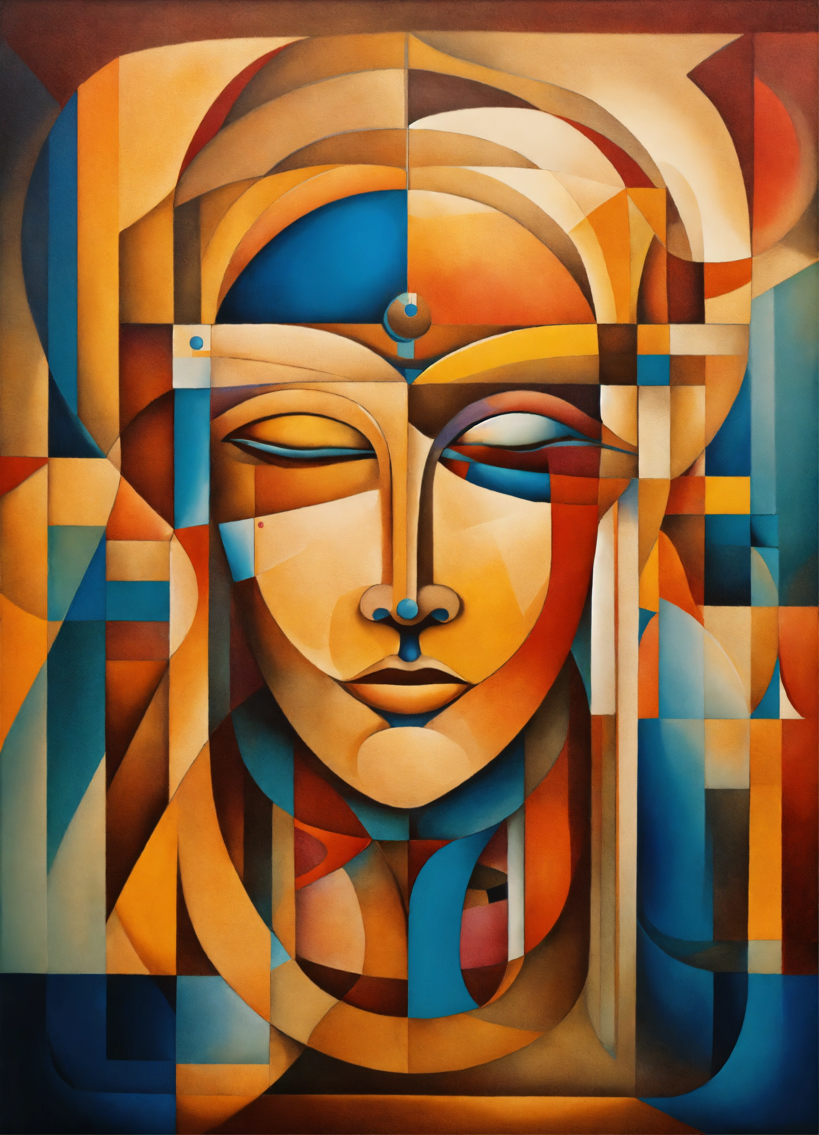 Lexica - Abstract design and minimalist of Astroscopic Serenity cubist ...