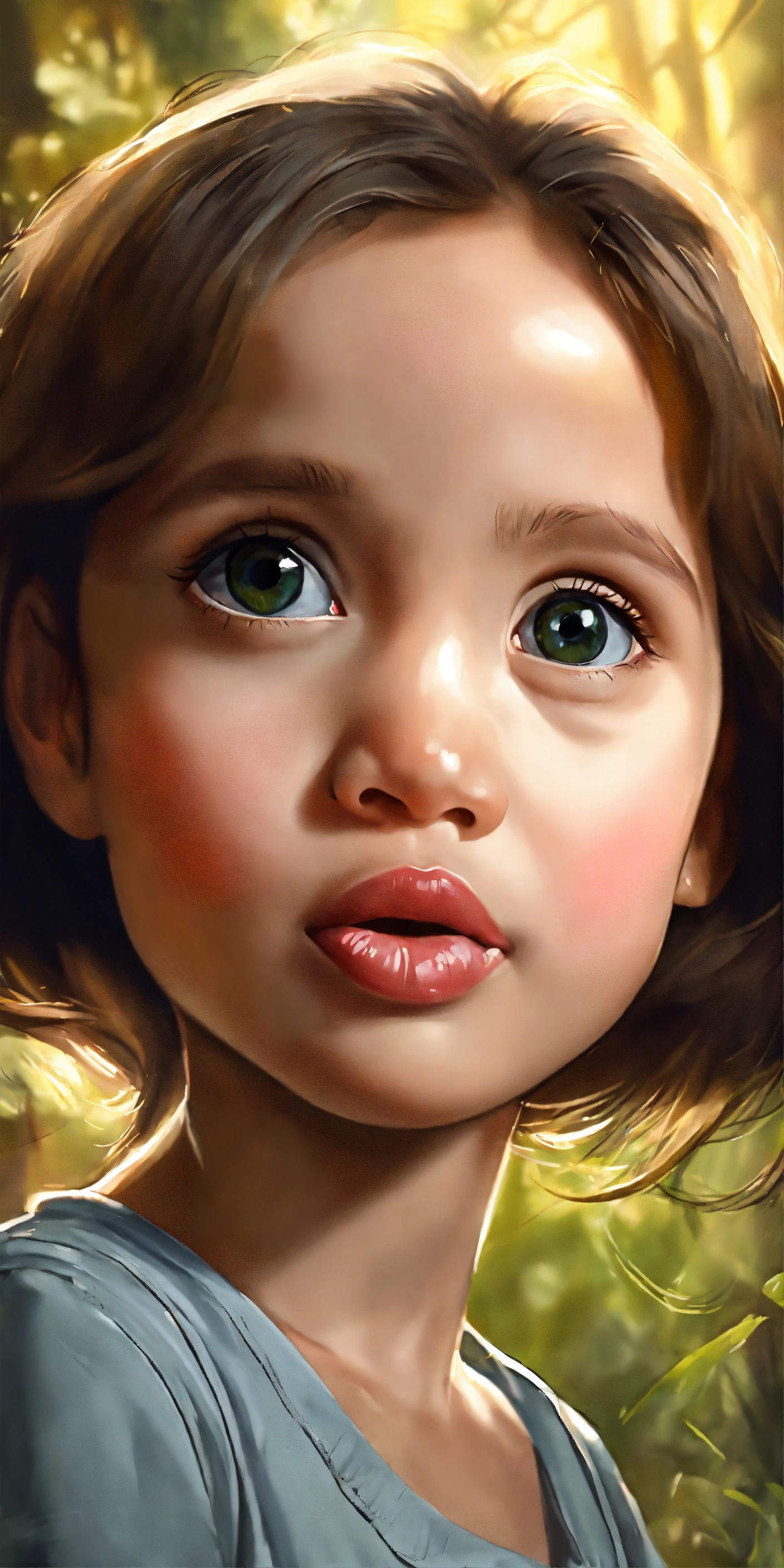 Lexica - Angelina Jolie cute baby cartoon ultra realist big eyes