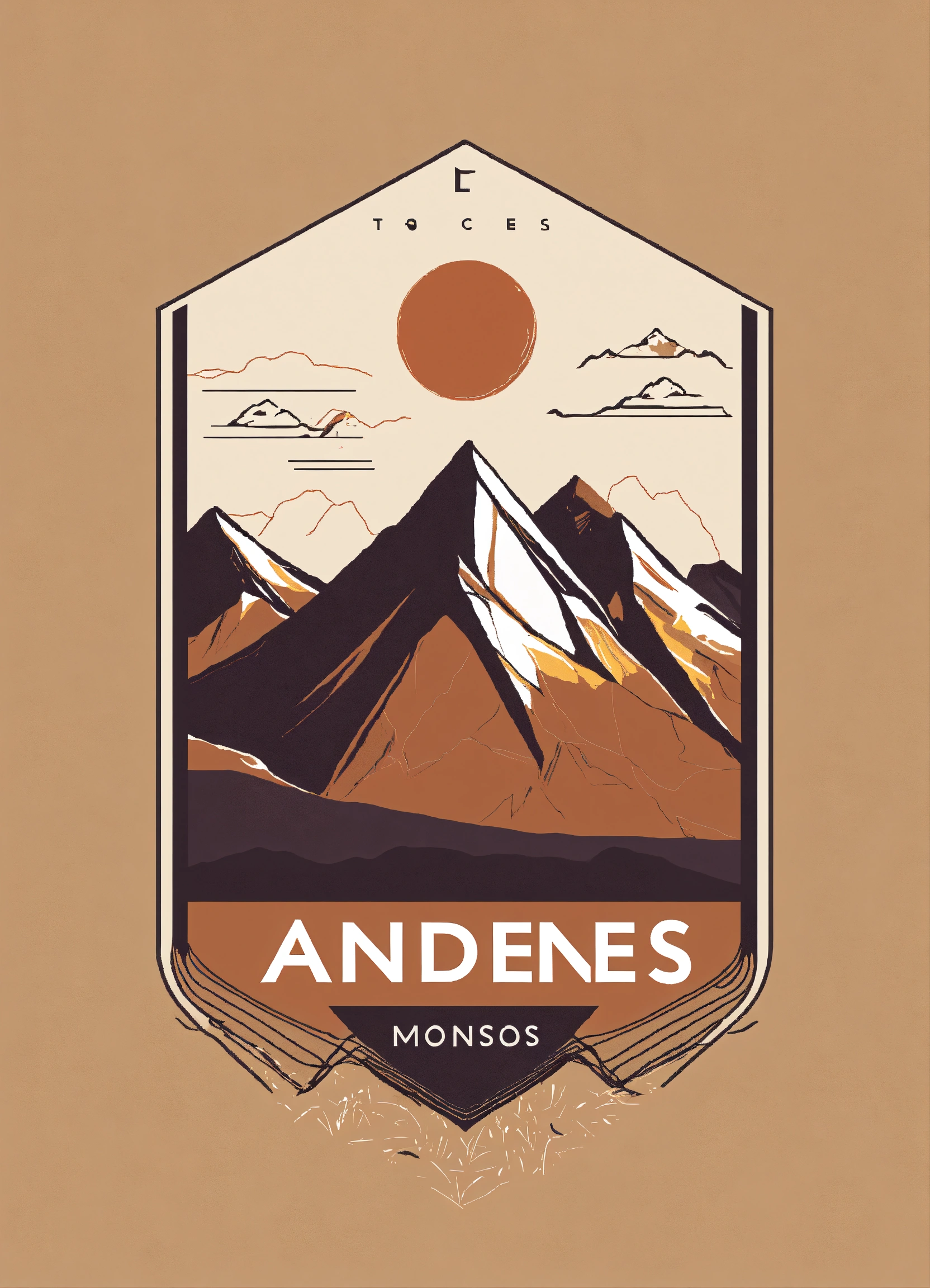 Lexica - I created t-shirts with the logo of a brand called "Andes Mons ...
