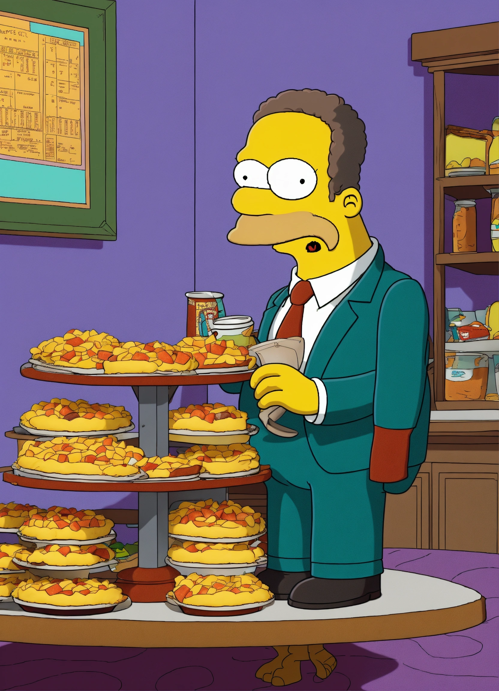Lexica - Lawyer Lionel Gates from the Simpsons cartoon stands on a ...